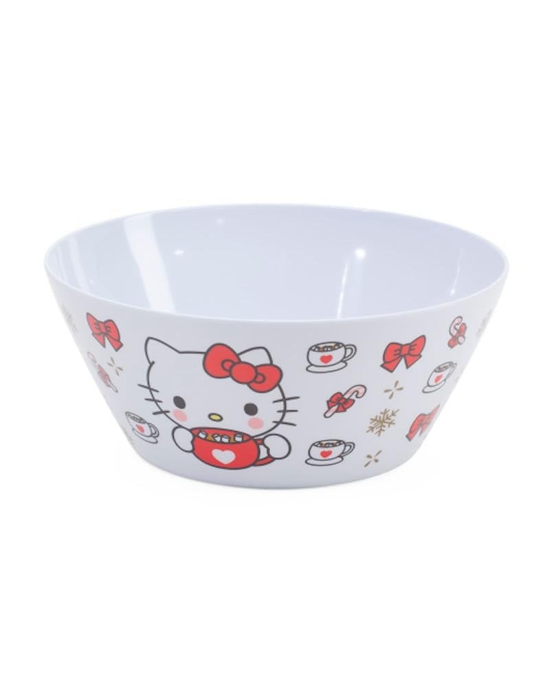 Zrike Brands Hello Kitty Christmas Winter Melamine Dinnerware Hot Cocoa ...