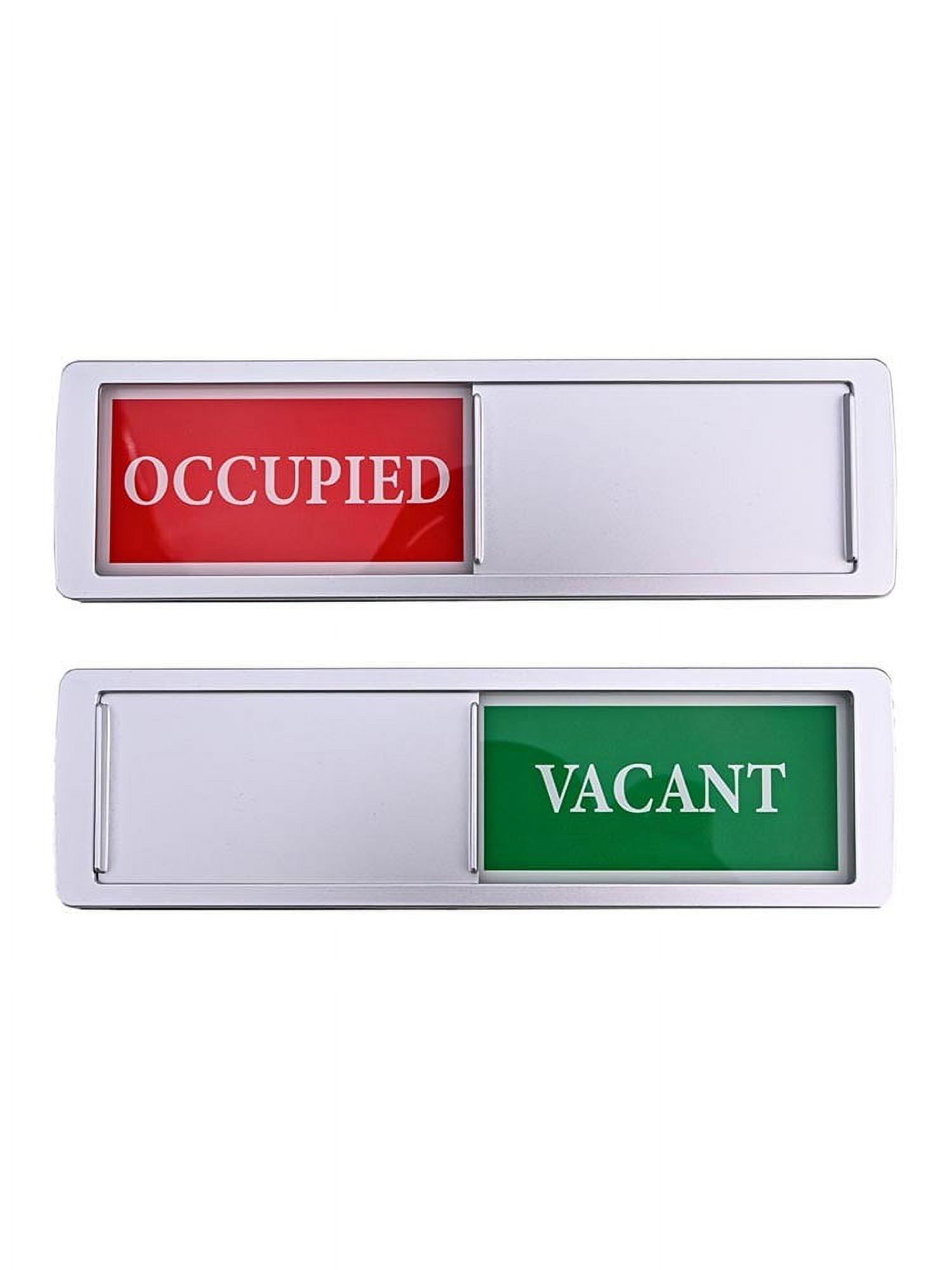 Zriyin Bathroom Toilet Signs Occupied/Vacant Door Signs Vacant or In ...