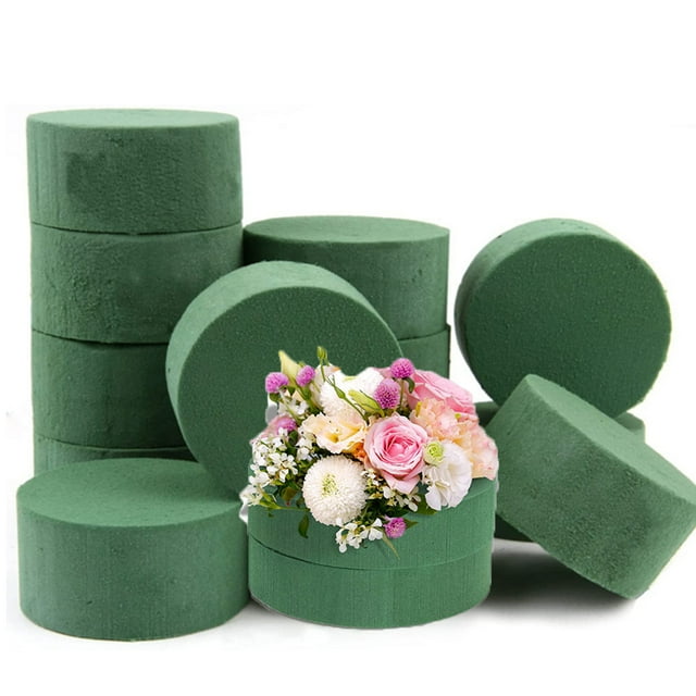 Zruodwans 2PCS Floral Foam Round Artificial Flower Foam Blocks for ...