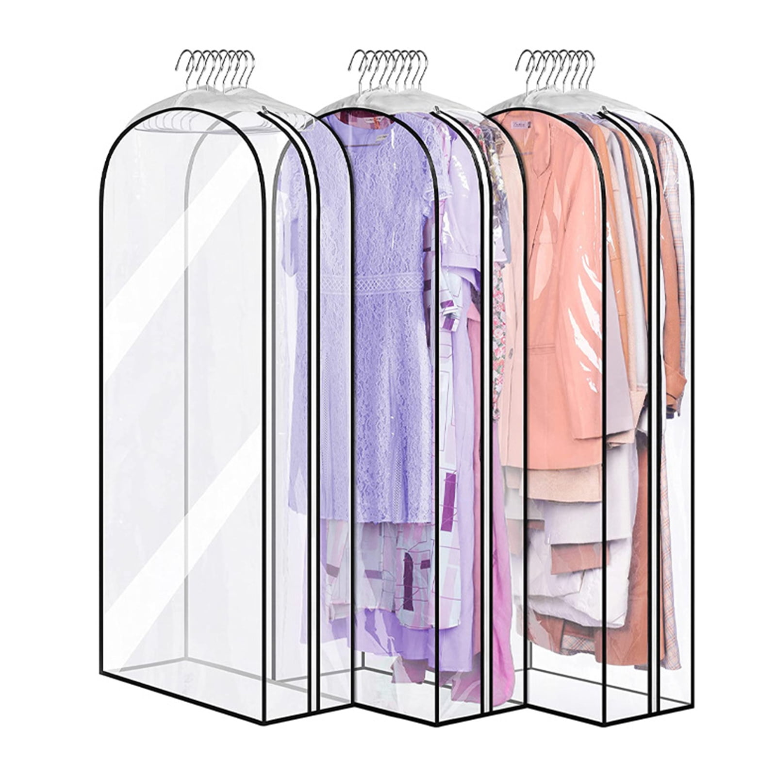 zruodwans Waterproof Gusseted Garment Bags, Dustproof Clothing ...