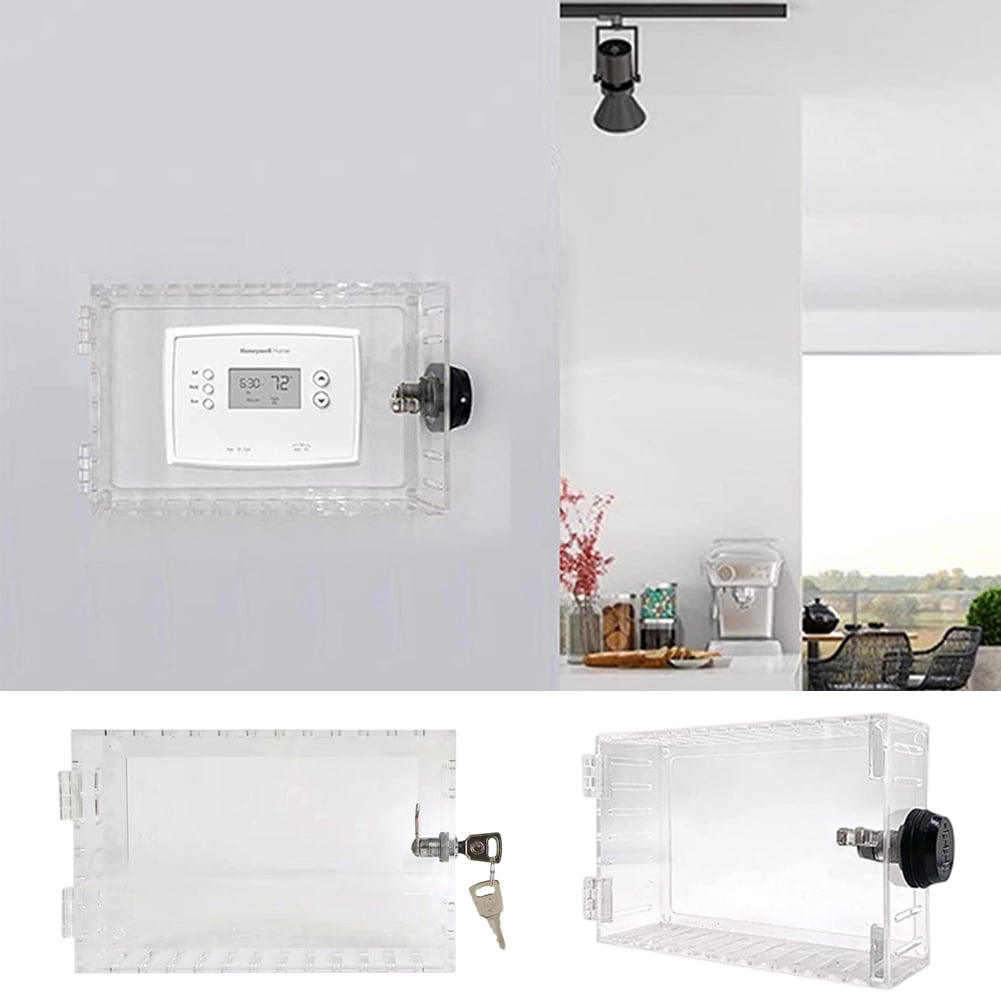 Zruodwans Large Universal Thermostat Lock Box with Combination Lock ...