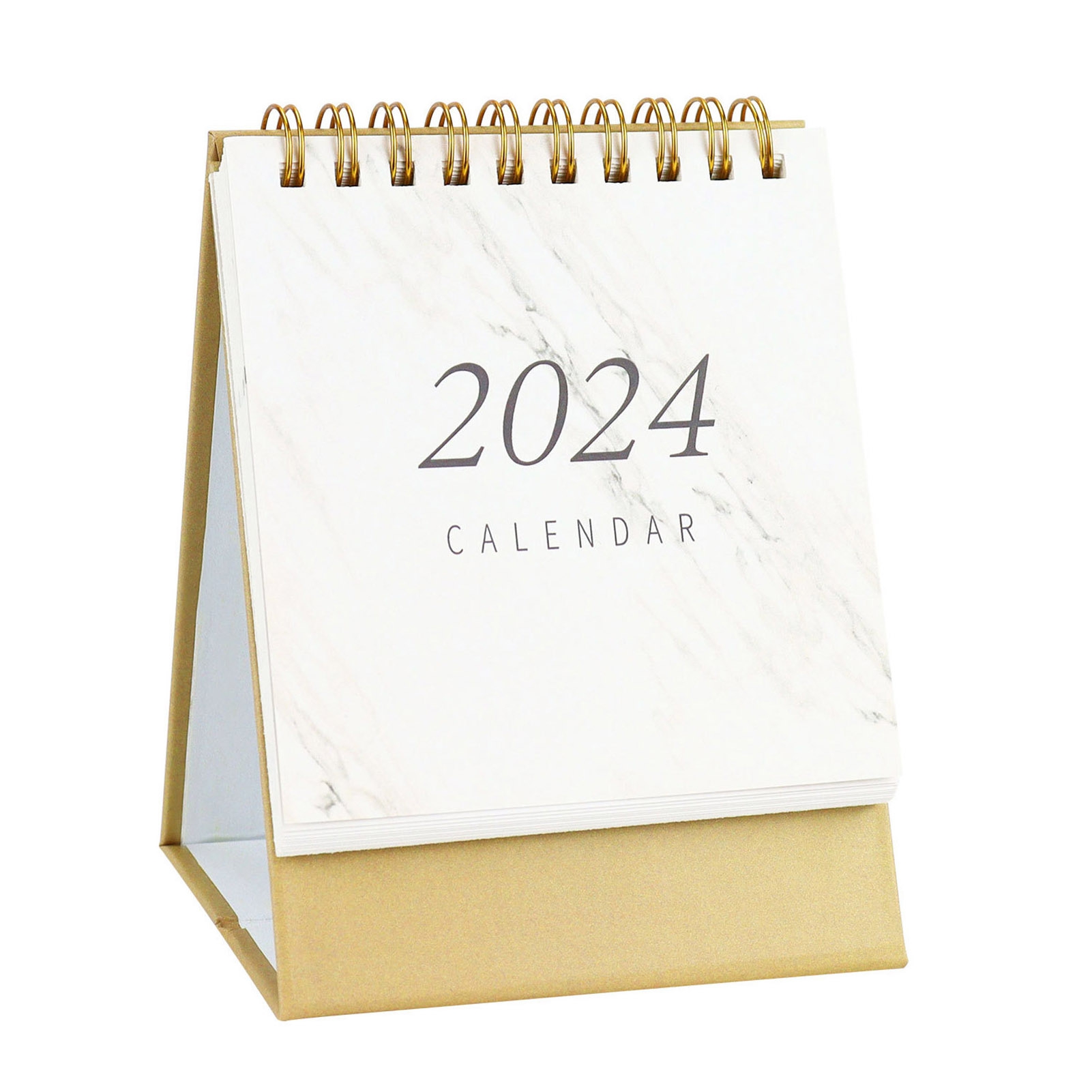 Zruodwans Thick Paper Calendar Mini Standing Desk Calendar Premium ...