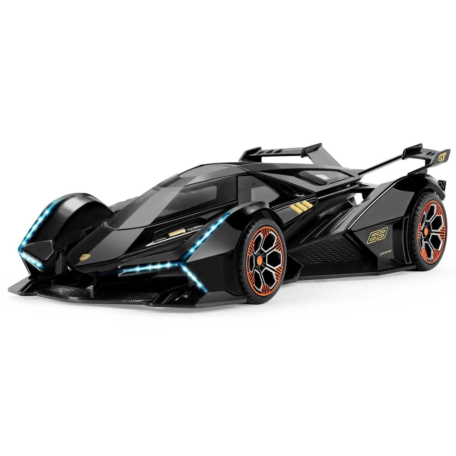 Zryal Toy Cars Lambo V12 Sports Car Toy with Light and Sound Diecast ...