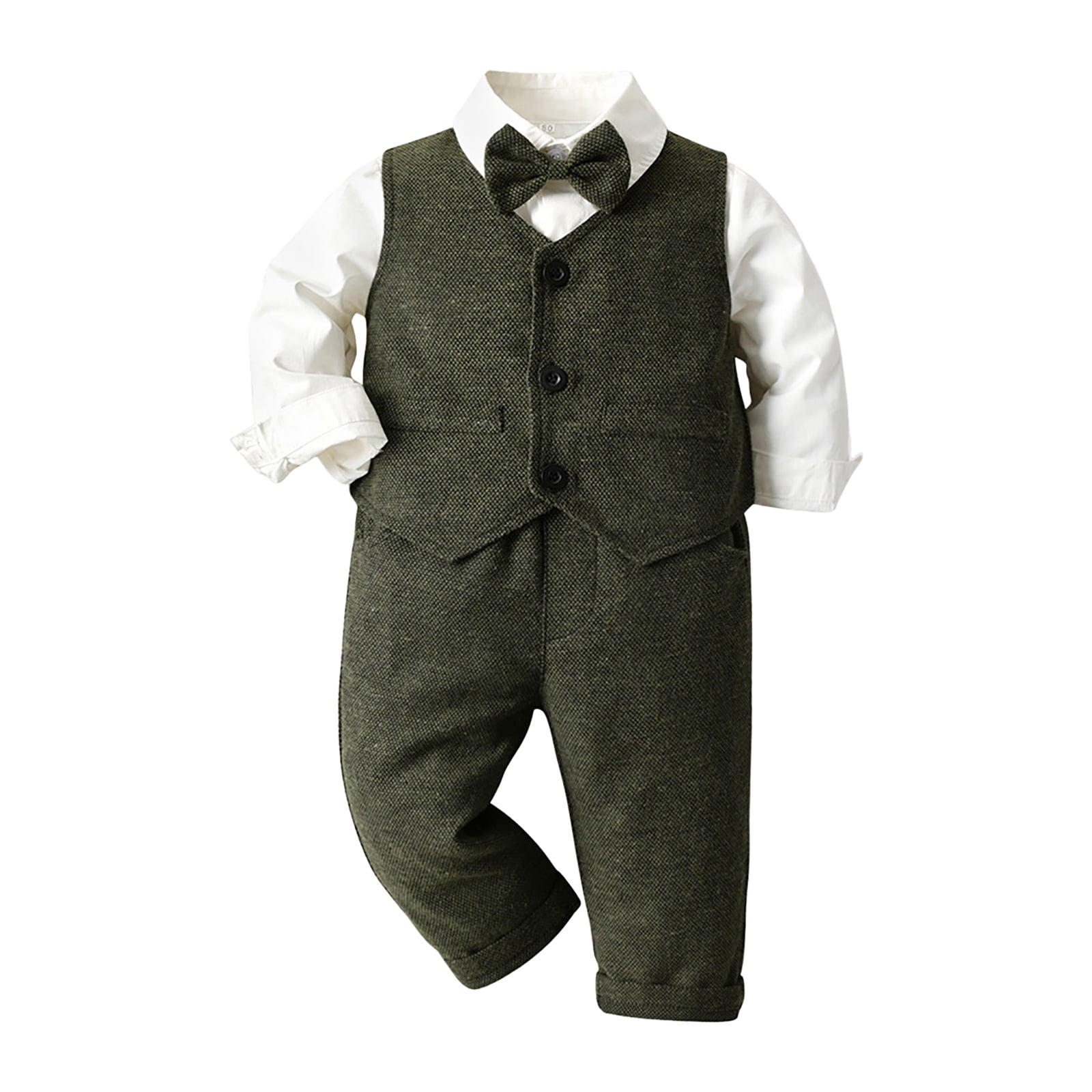 Zshosam Baby Boy Wedding Outfit Baby Boy Dress Suit Clothes Sets Infant ...