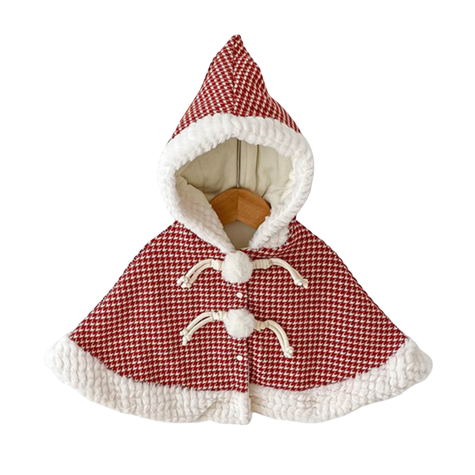 Zshosam Baby Fleece Hooded Poncho, Toddler Cute Cartoon Hood Cape Cloak ...
