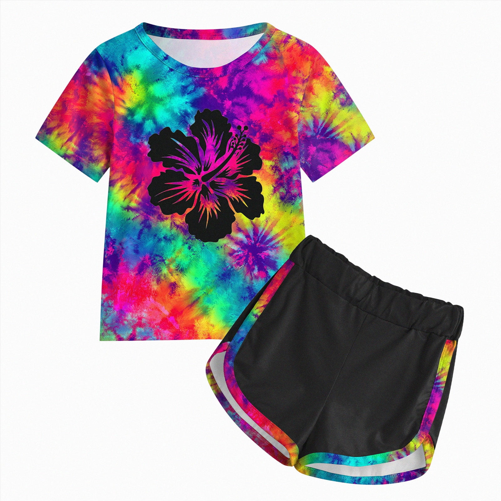 Zshosam Baby Girl Outfit Girl's Two Piece Outfits Print Sleeveless Top ...
