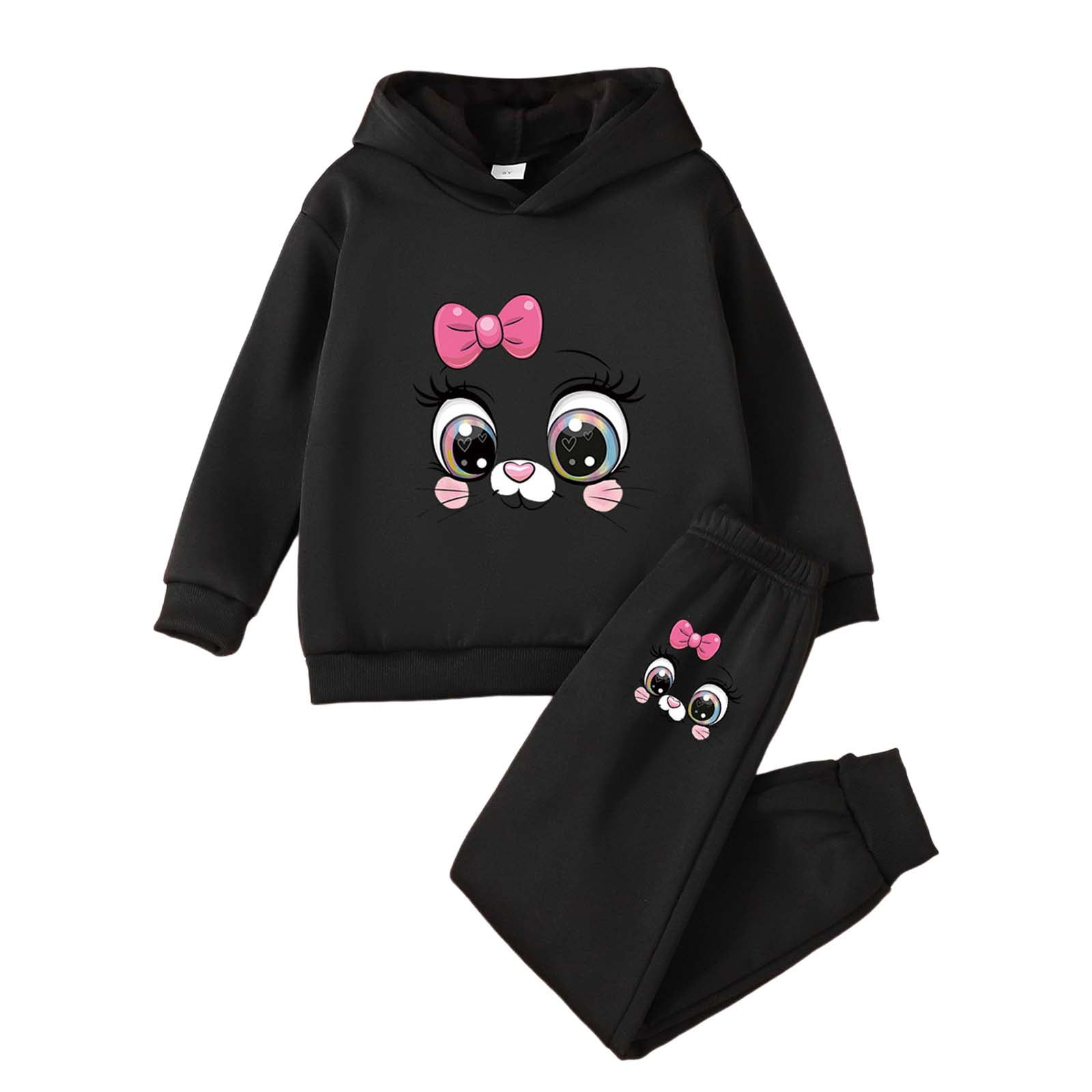 Zshosam Girl Outfit Girls' Active Sweatsuit - 2 Piece Fleece Pullover ...