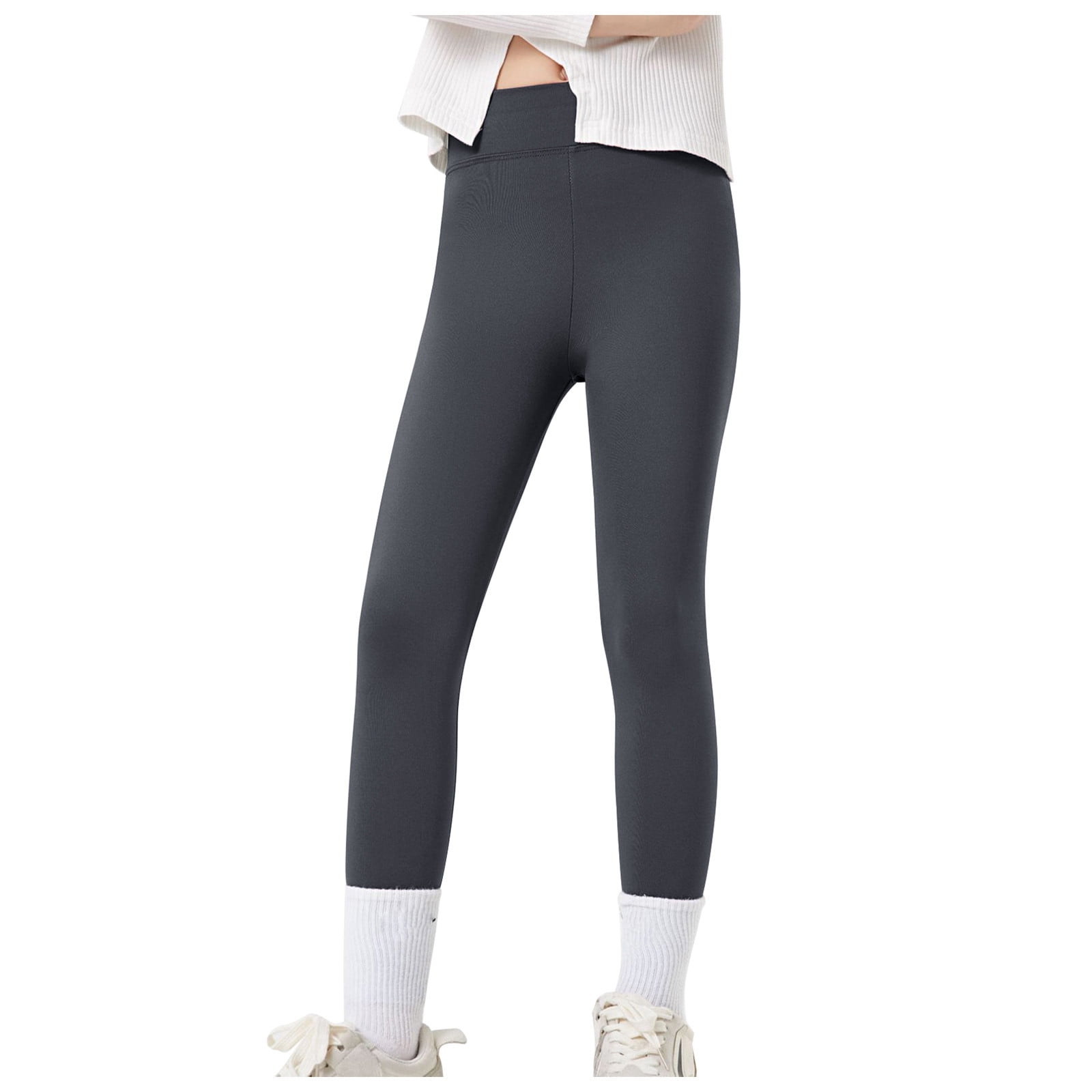 Zshosam Girl's Elastic Waist Flare Bell Bottom Pants Stretchy Long ...