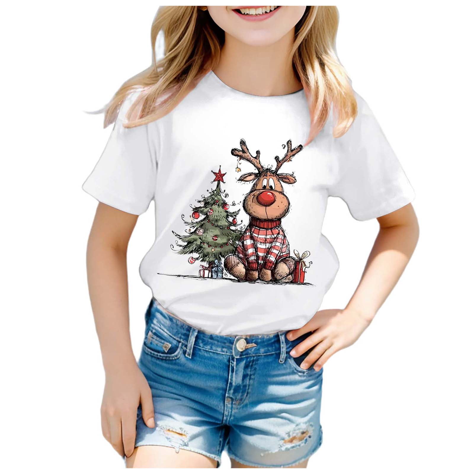Zshosam Kids Christmas Shirts Funny Christmas Shirts Toddler Boy Girls ...