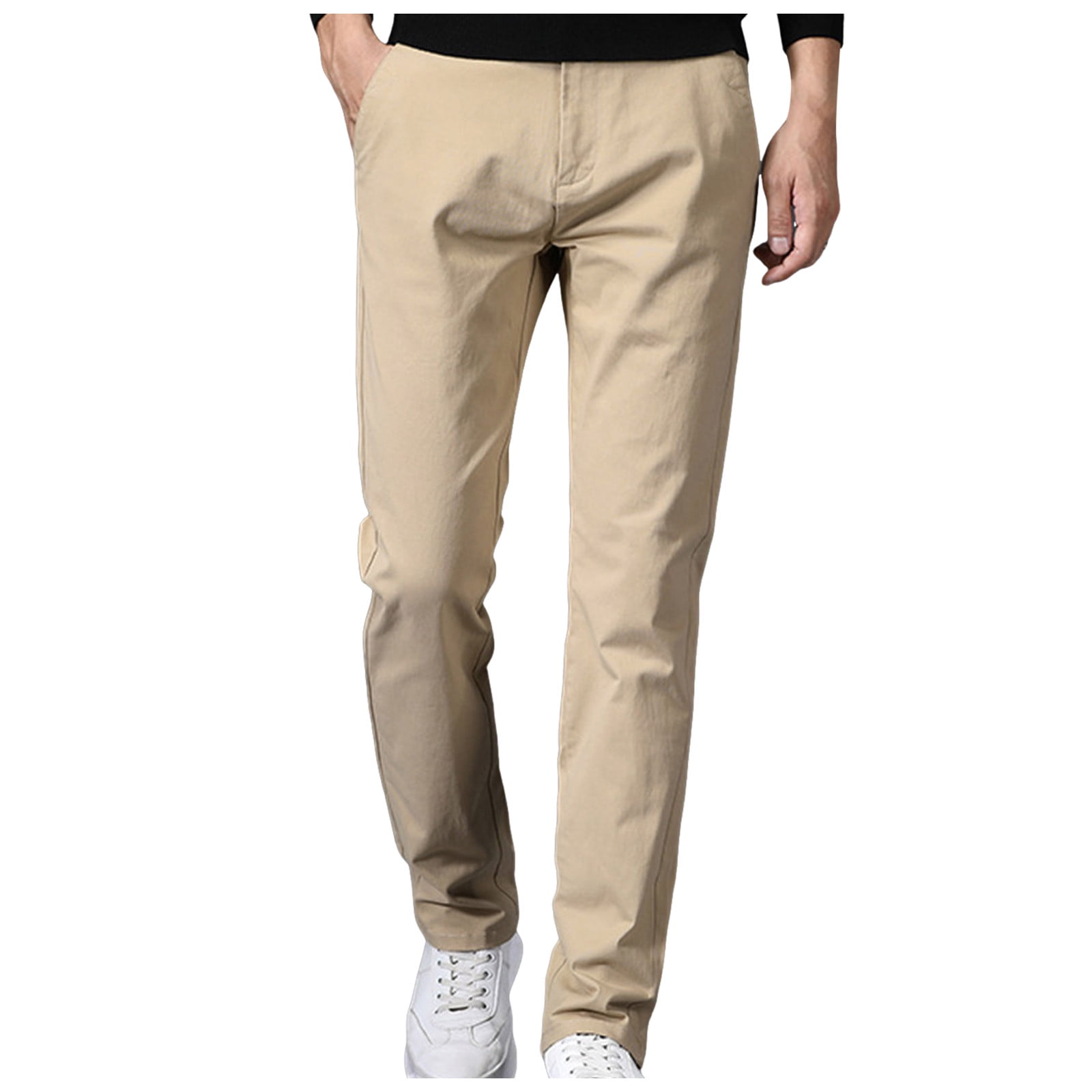 Zshosam Men's Skinny Stretchy Khaki Pants Colored Pants Slim Fit Slacks ...