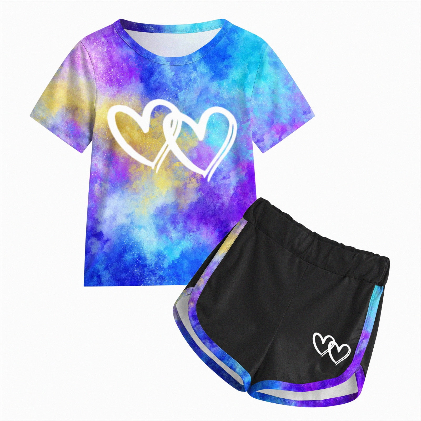 Zshosam Outfits for Girls Toddler Girls Clothing Set Ruffle Short ...