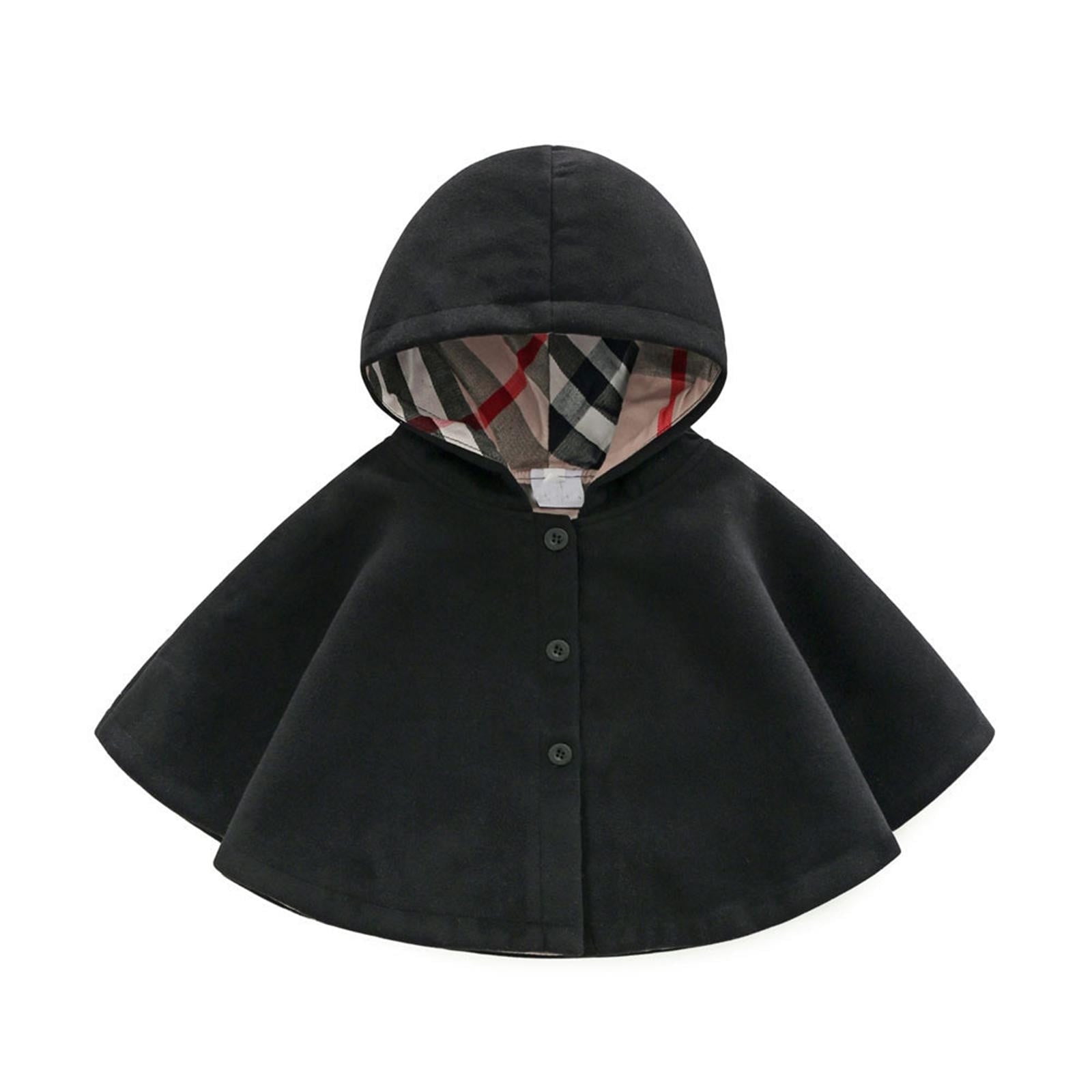 Zshosam Poncho for Kids, Girls Wool Blend Capes Poncho with Hood, Girls ...