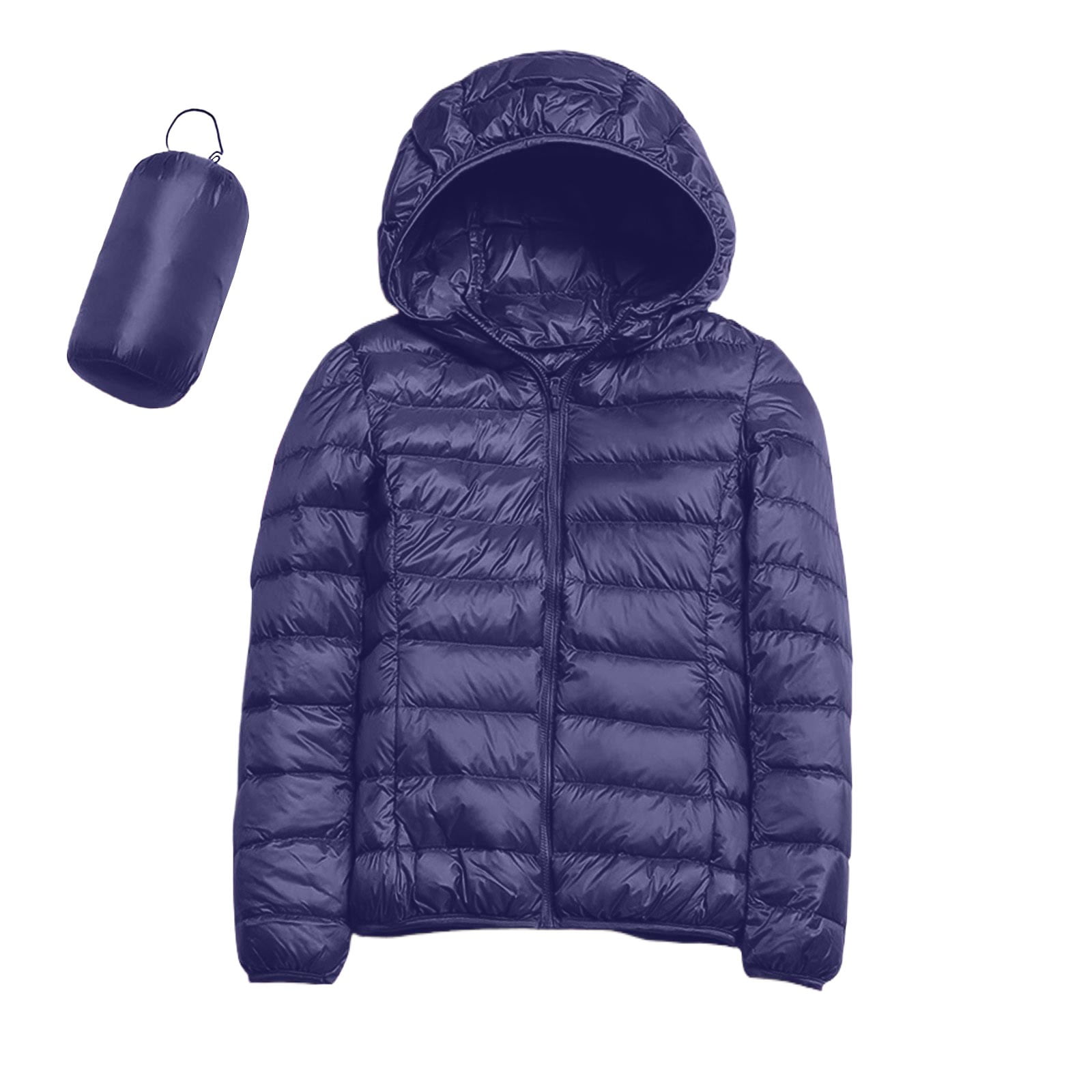 Zshosam Women Puffer Jacket Hooded Warm Lightweight Packable Quilted ...