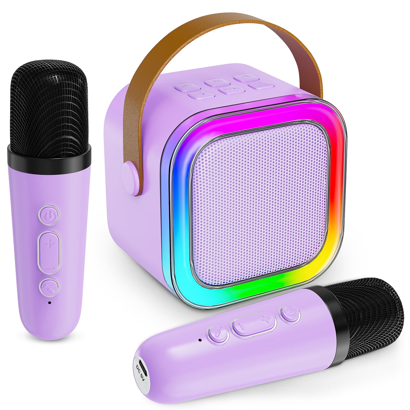 Zsiparty Upgraded Mini Karaoke Machine for Kids, Portable Bluetooth ...