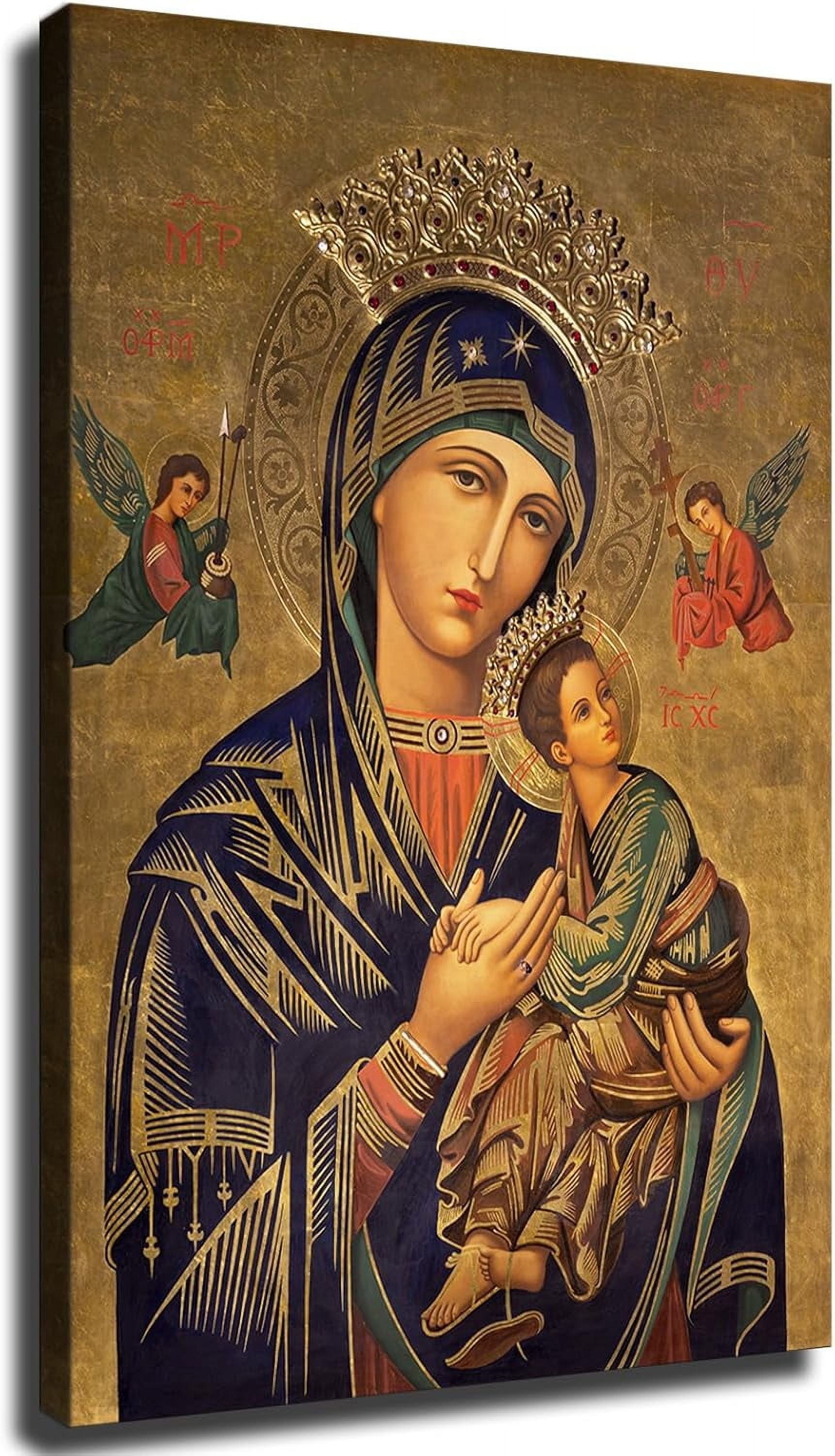 Zsqzsq Our Mother of Perpetual Help Blessed Virgin Mary Religion Canvas ...