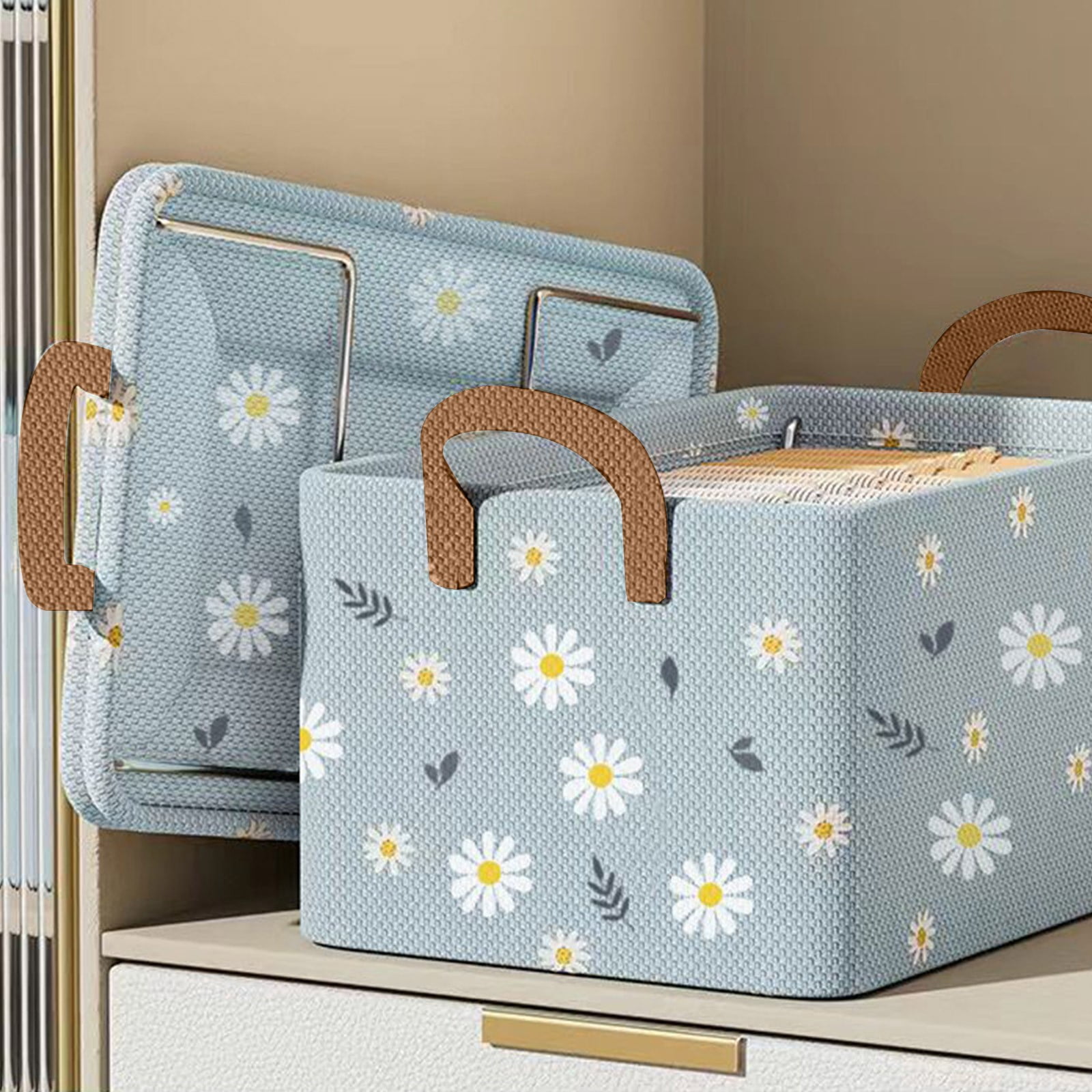 Zssyw Durable Plastic Storage Bins with Lids, Foldable Clothing Storage ...