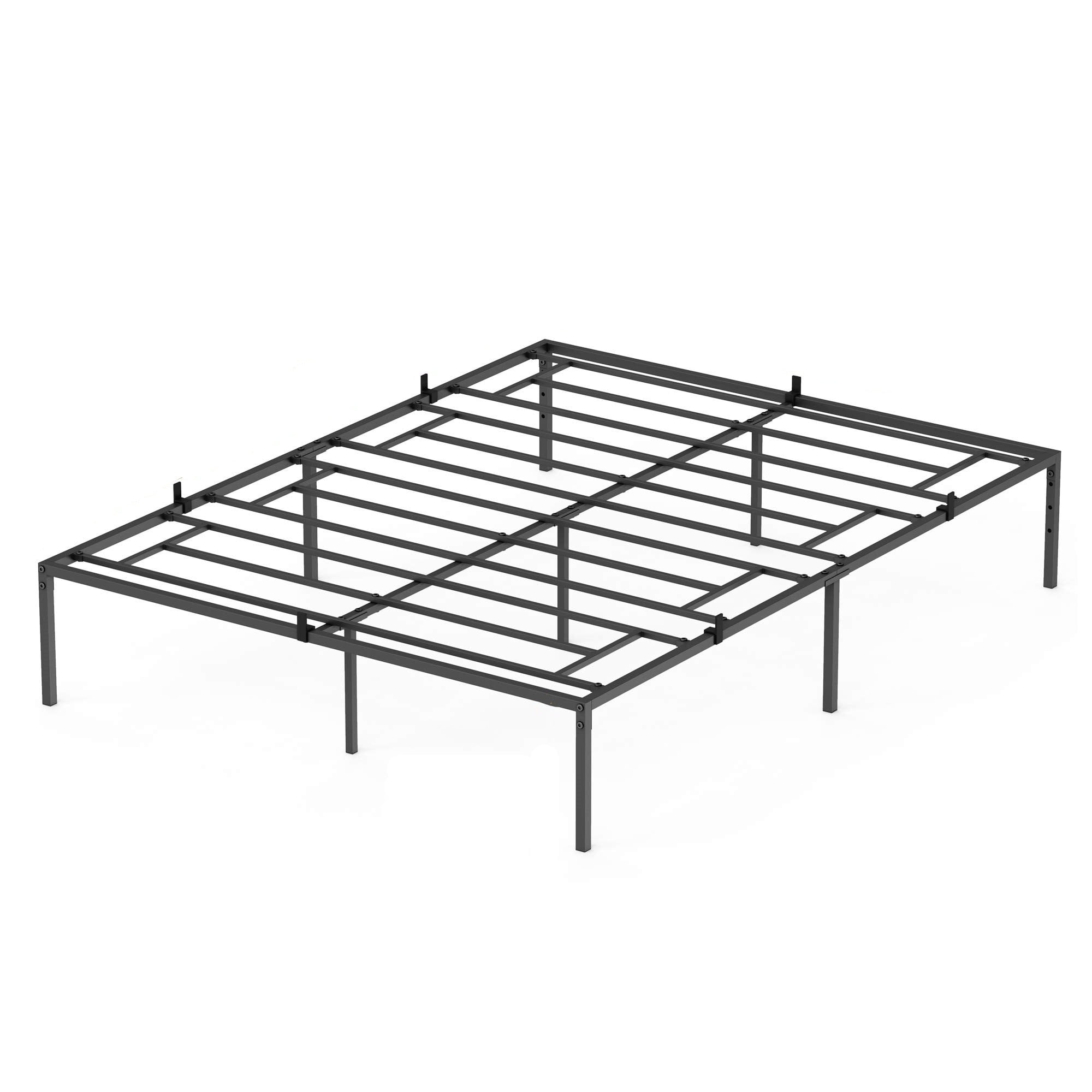 Zstar Queen 13.8 Inch Metal Platform Bed Frame with Sturdy Steel Bed ...