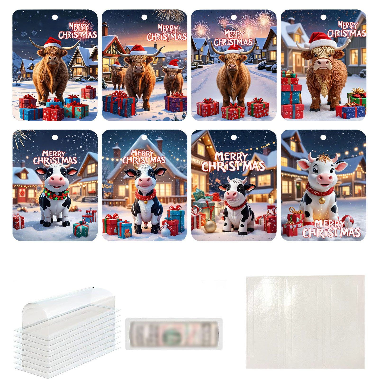 Zsyiiiiii Christmas Clip Ornaments (3 Types) For Giving Checks Cards In ...