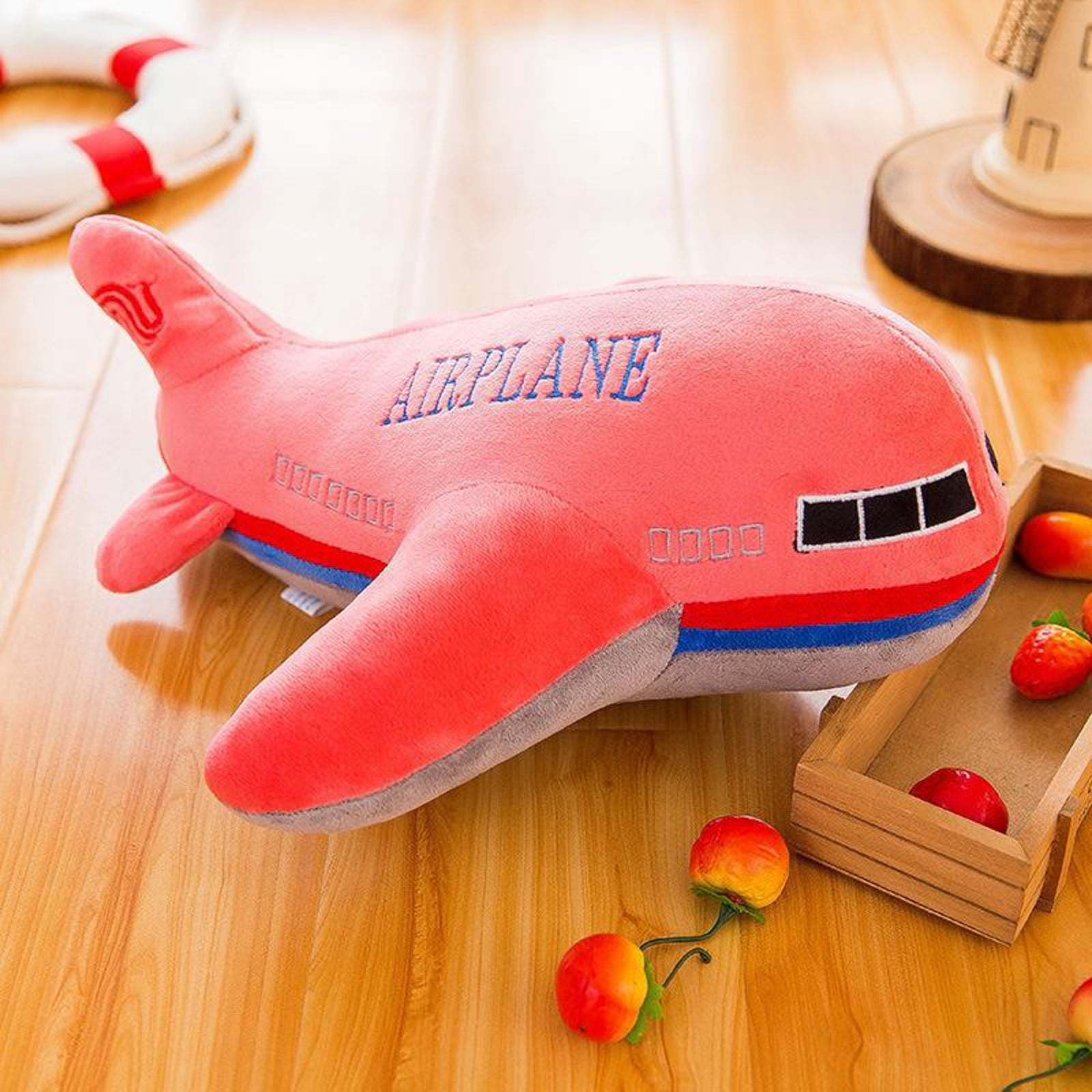 Zsyiiiiii New 40cm Large Size Airplane Toys Kids Sleeping Back Cushion ...
