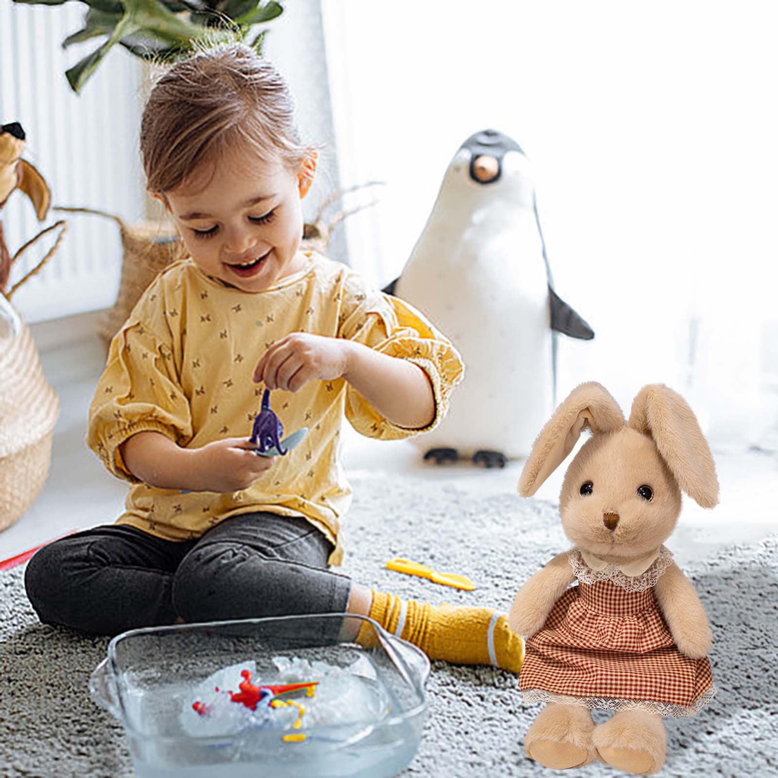 Zsyiiiiii Soft Plush Bunny Stuffed Animal Toy Cuddly Rabbit Companion ...