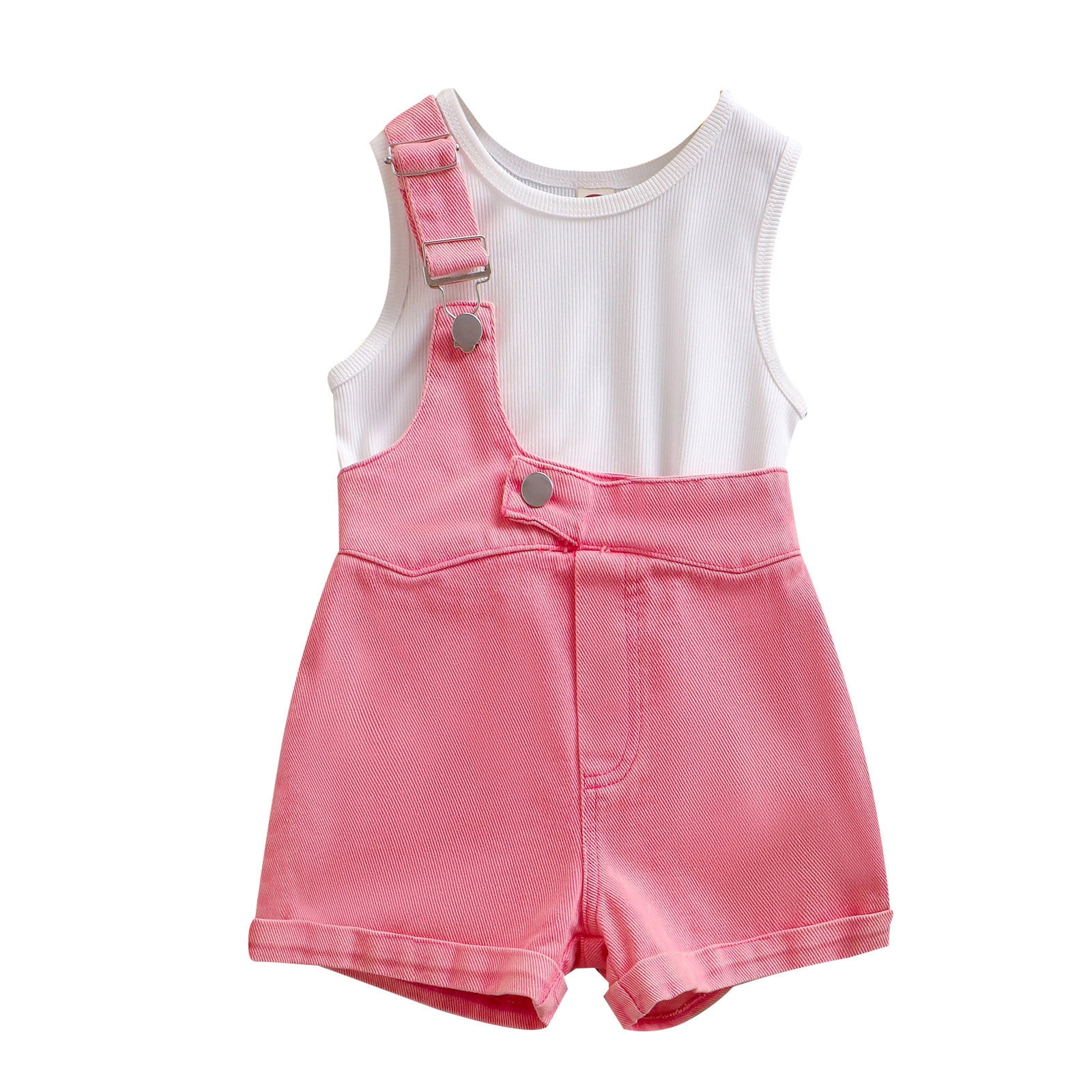 Zszcpp 2025 Girls Outfit Sets Summer Vacation Sets Solid Print ...