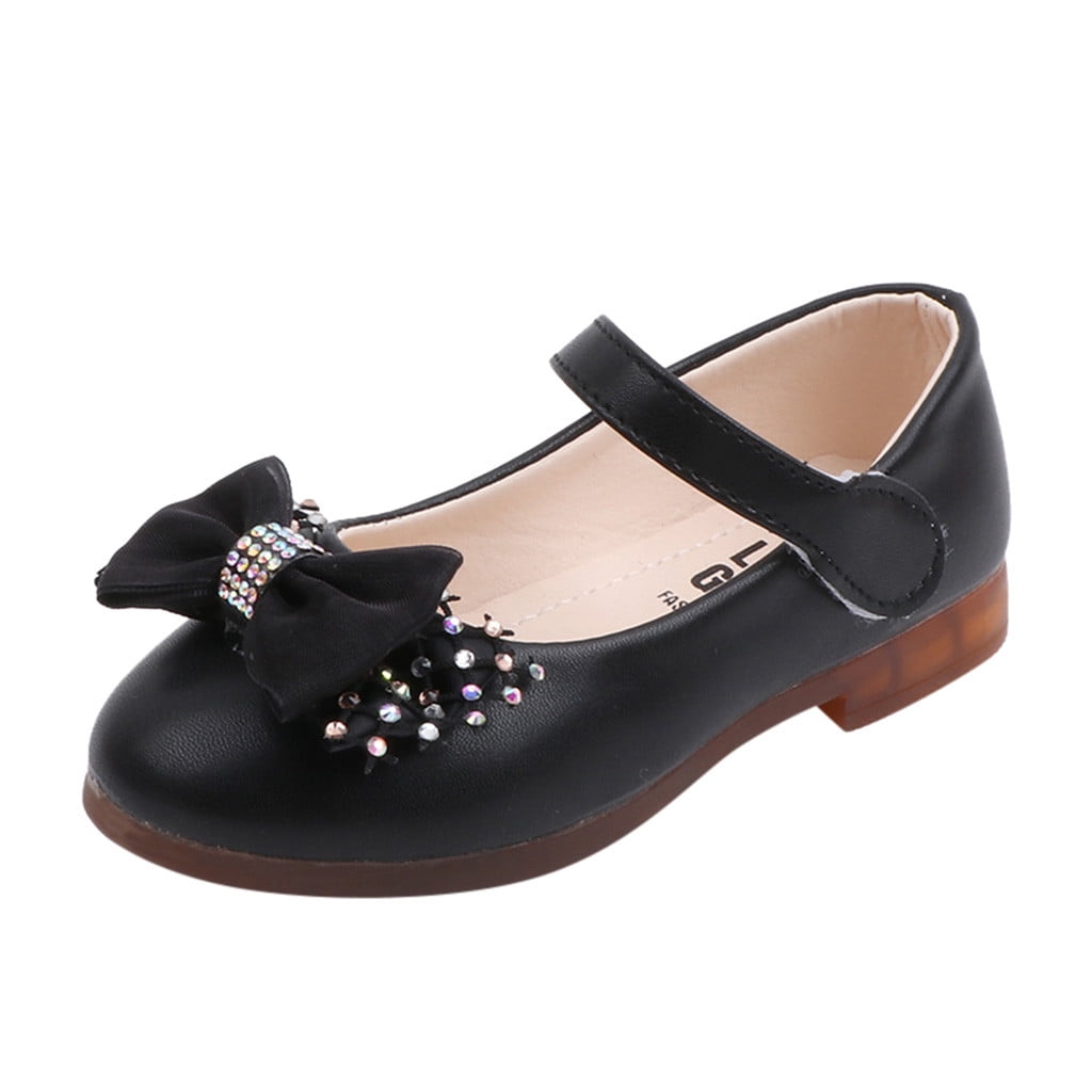 Zszcpp Baby Girls Oxford Shoes Bowknot Flat Bottom Light Cozy Dance ...