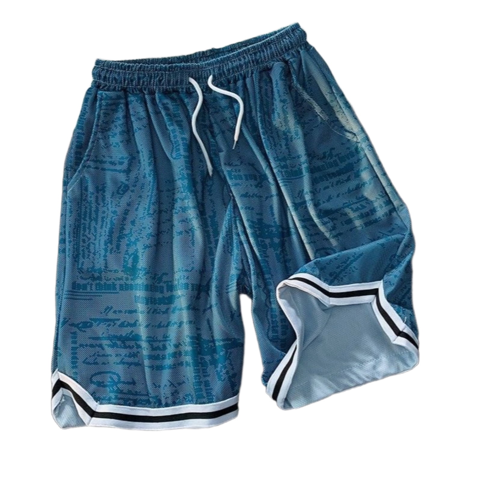 Zszcpp High Waisted Shorts Men 3D Print Lumbar Frenum Versatile Loose ...