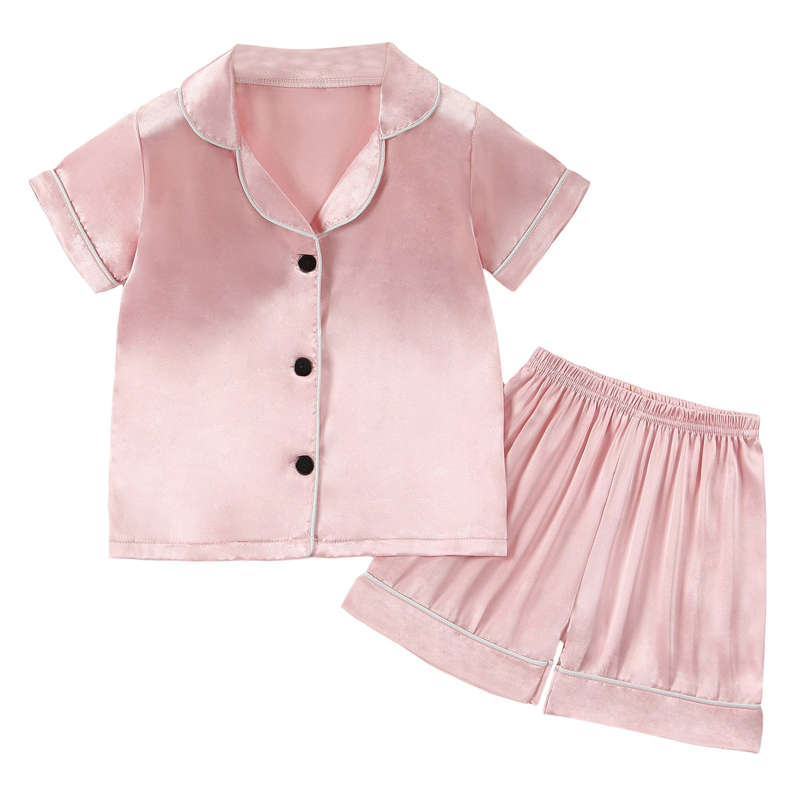 Zszcpp Infant Baby Girl Pajamas Outfits Set Pj'S Boys Tracksuit Button ...