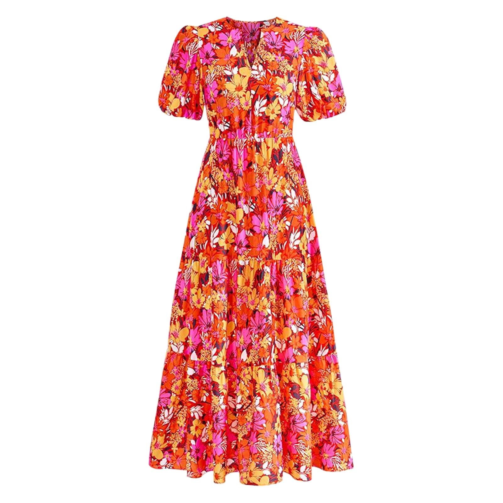 Zszcpp Summer Dresses For Women 2025 Large Size Vogue Basic Spring ...
