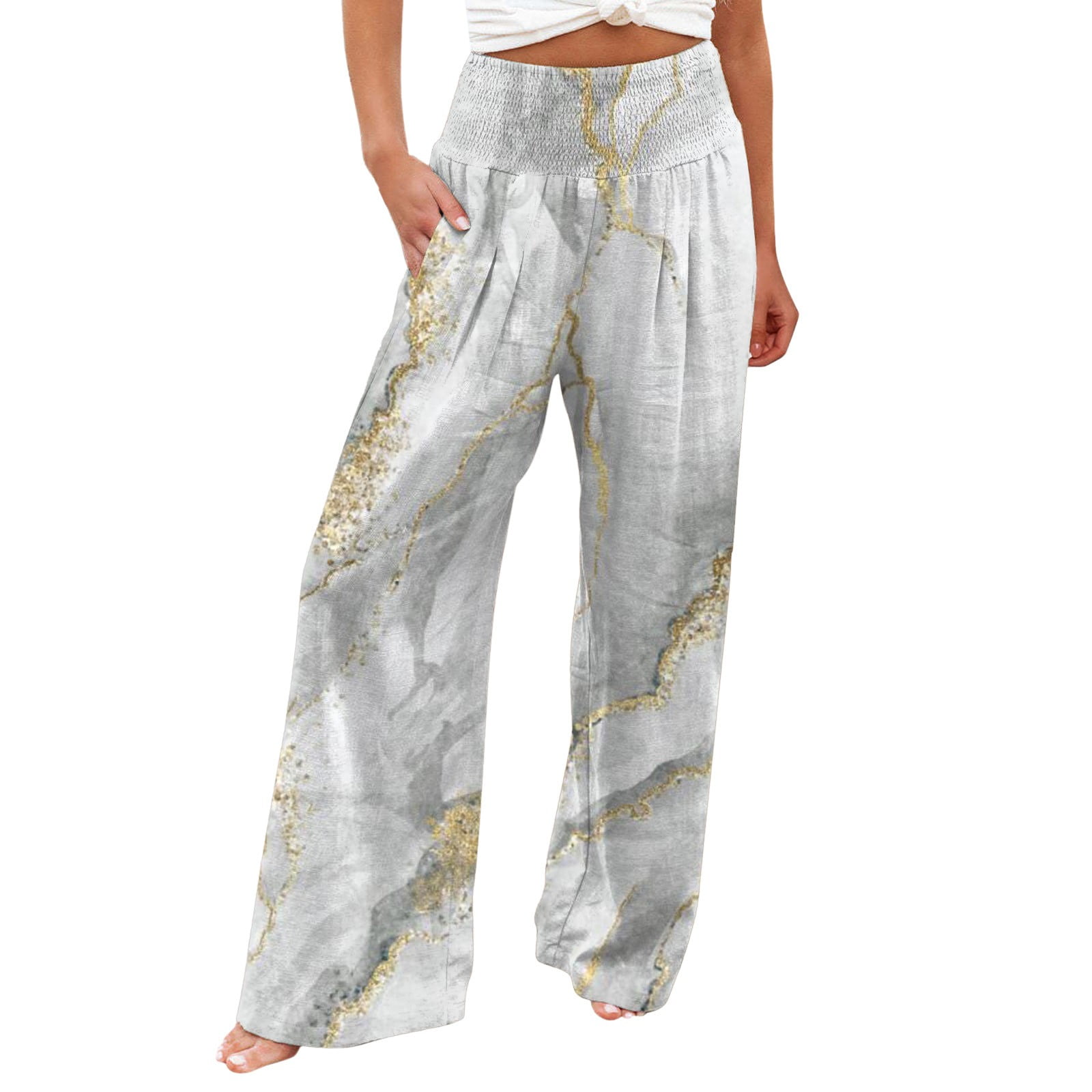 Zszcpp Summer Pants For Womens 2025 Gradient Holiday Comfy Cozy Cool ...