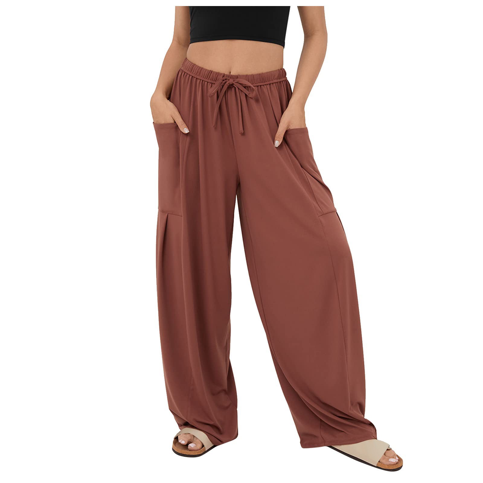 Zszcpp Summer Pants For Womens 2025 Refreshing Wide Leg Vogue Cool ...