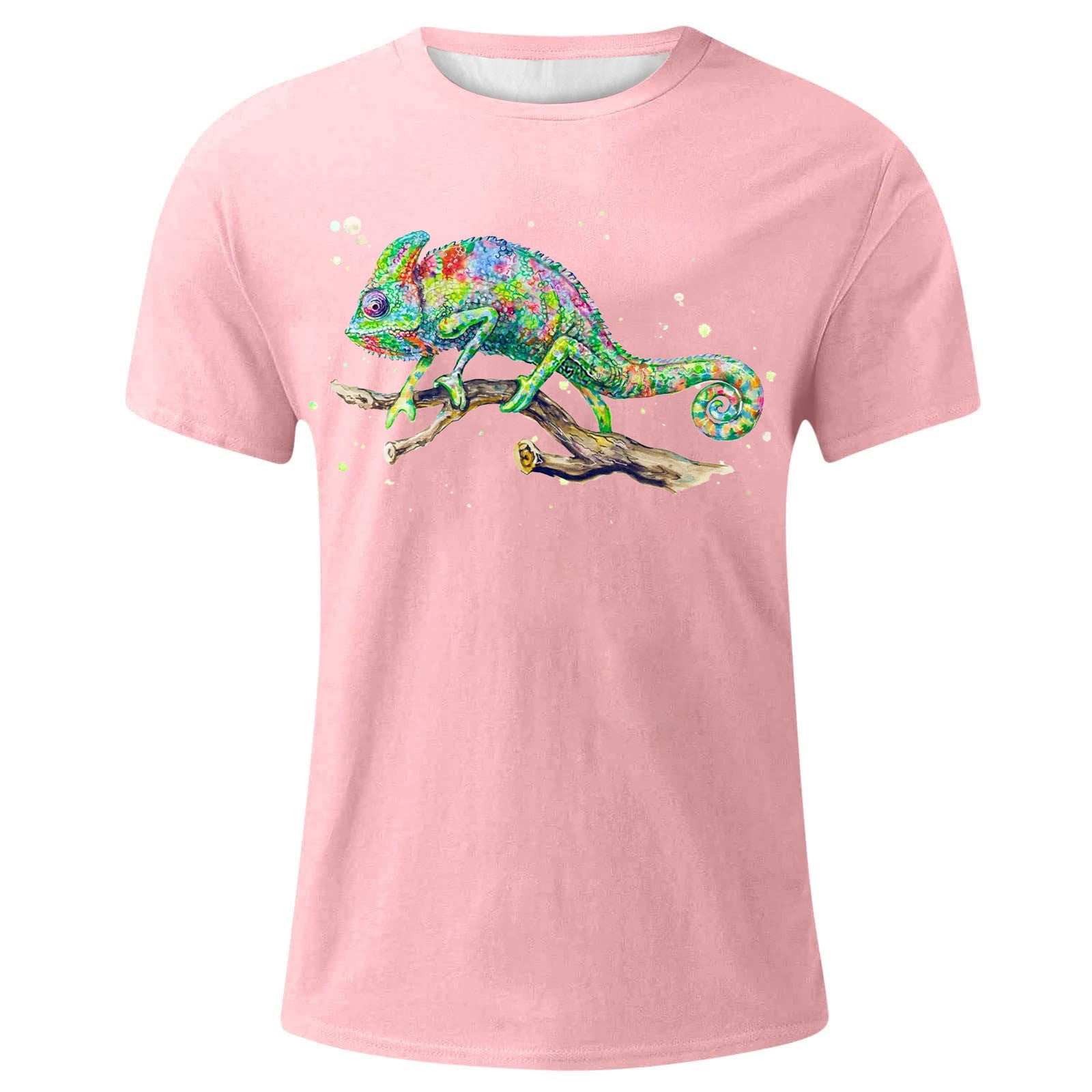 Zszcpp T Shirts For Men Crew Neck Animal Print Short Sleeve Cool Design ...