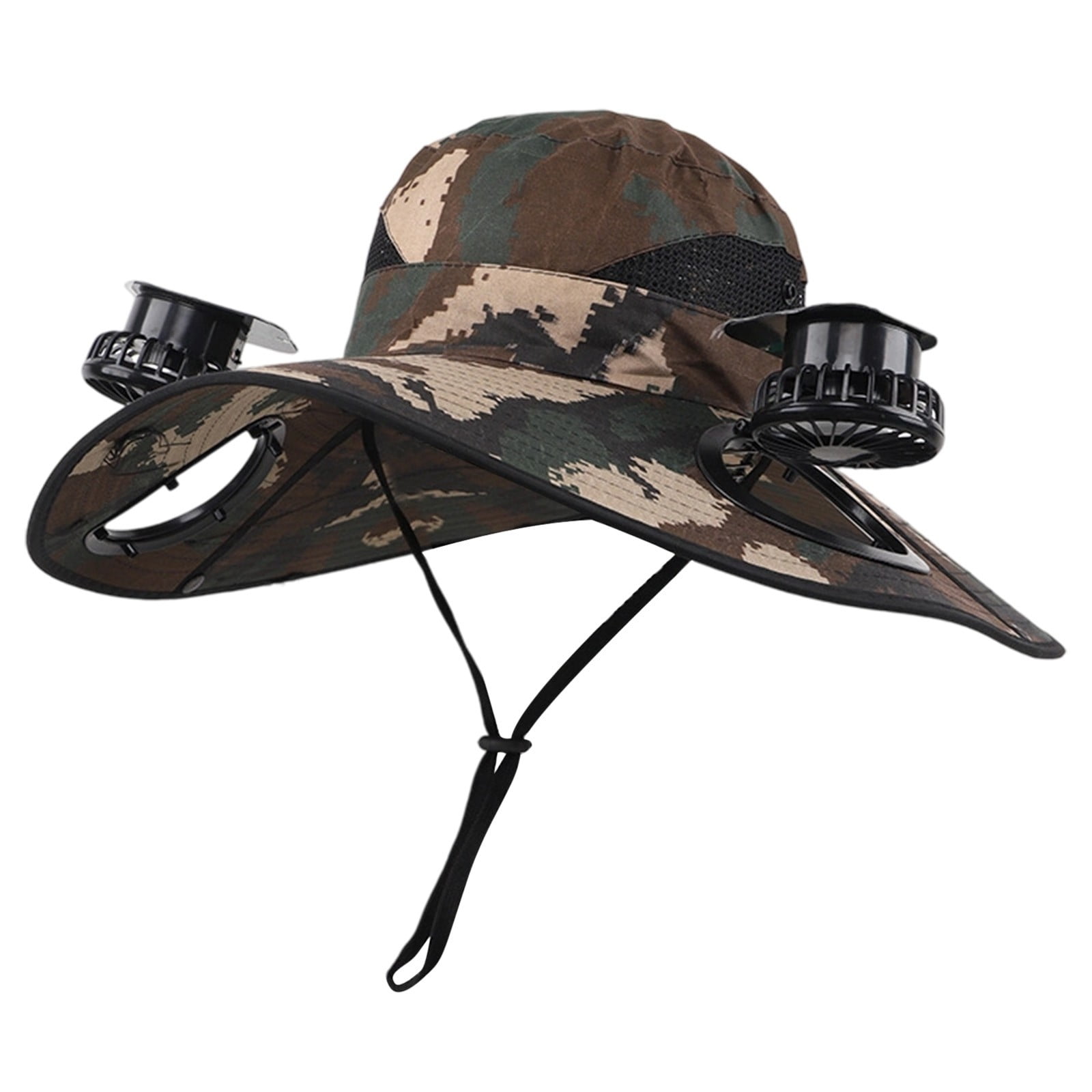 Zszcpp Wide Brim Hats For Women Summer Hats Detachable Shade Solar Fans ...