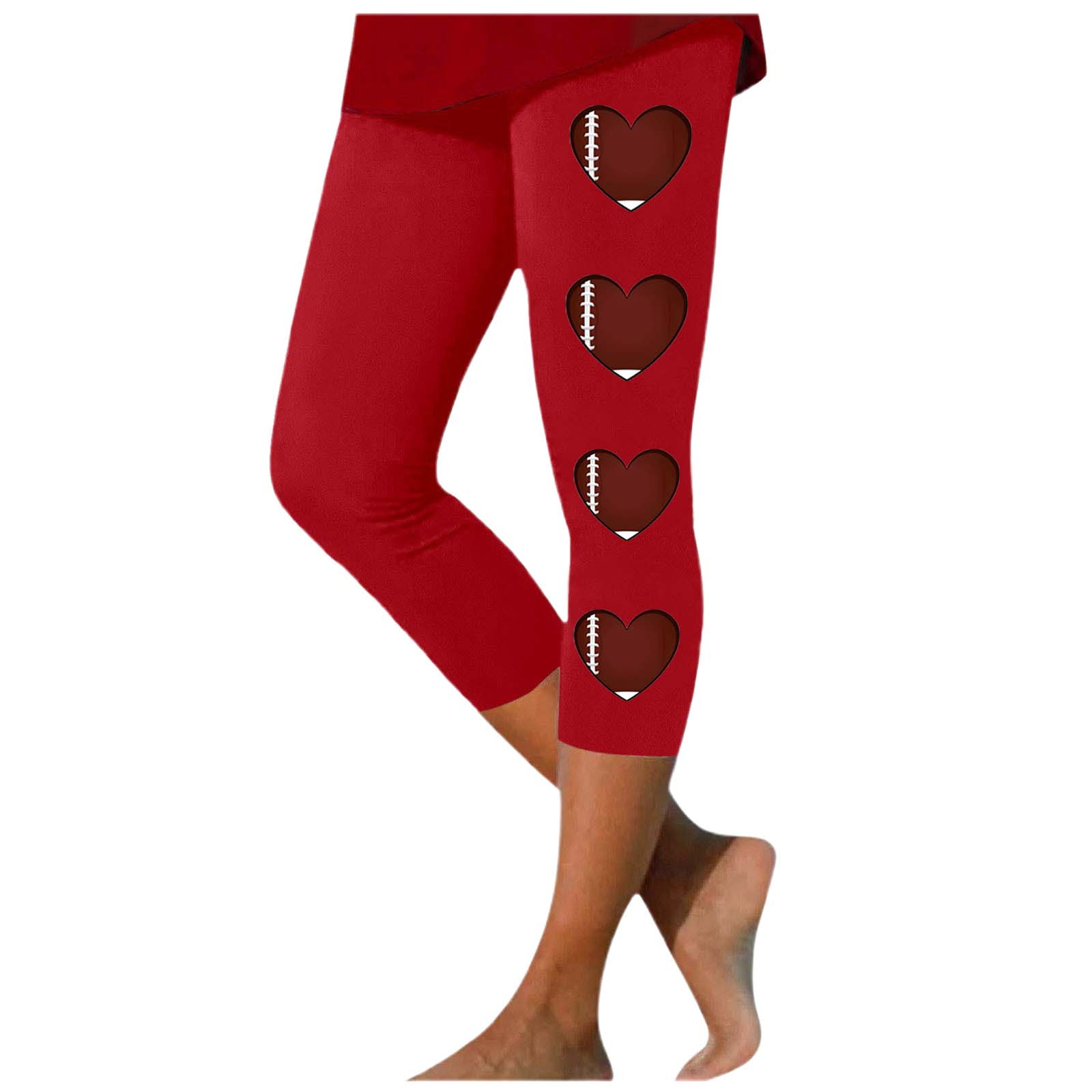 Zszcpp Womens Capri Leggings Training Rugby Simple Suitable Rubbery ...