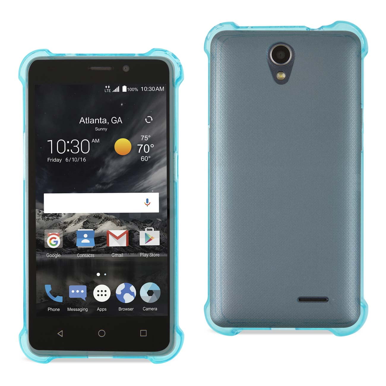 Zte Maven 2/ Chapel (z831) Clear Bumper Case With Air Cushion ...