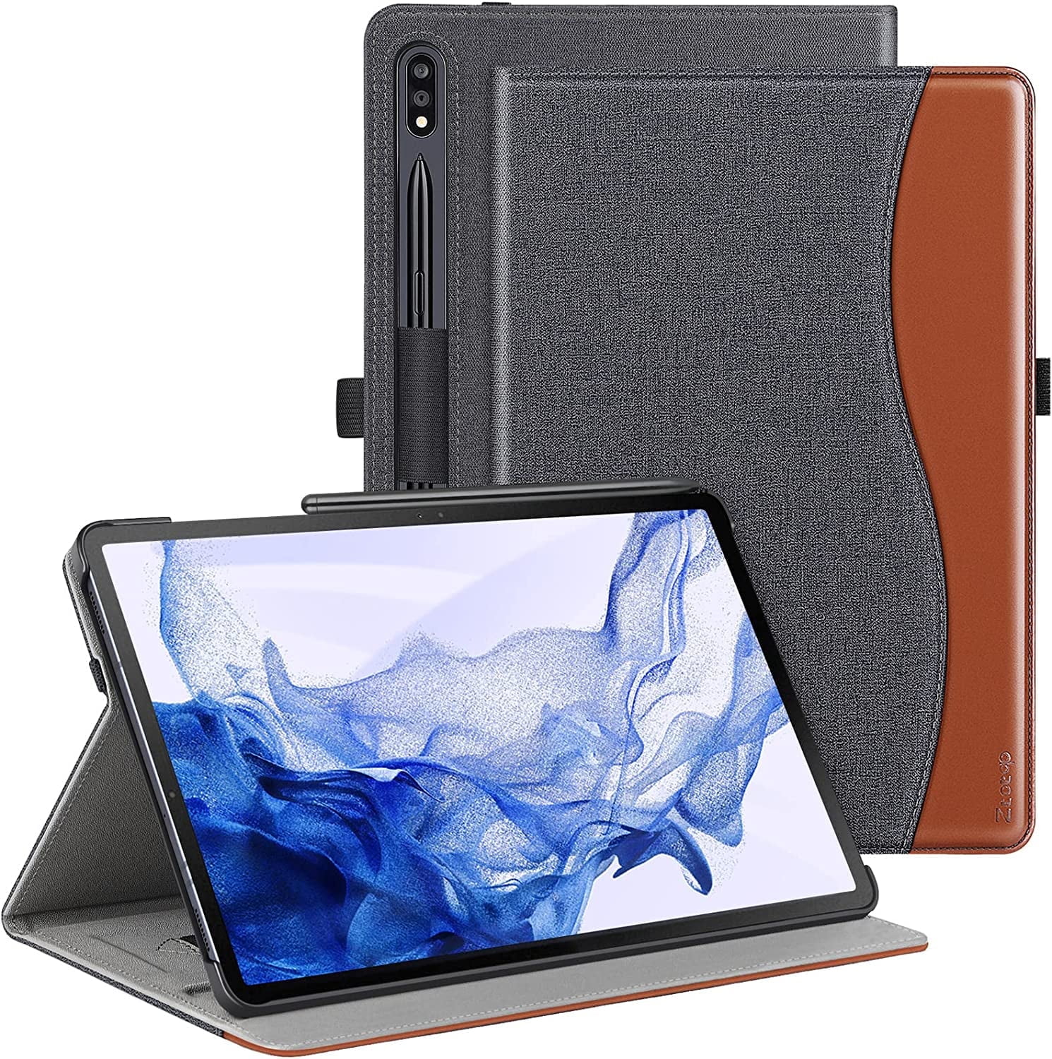 ZtotopCases Premium PU Leather Case for Samsung Galaxy Tab S8+/S7 FE/S7 ...
