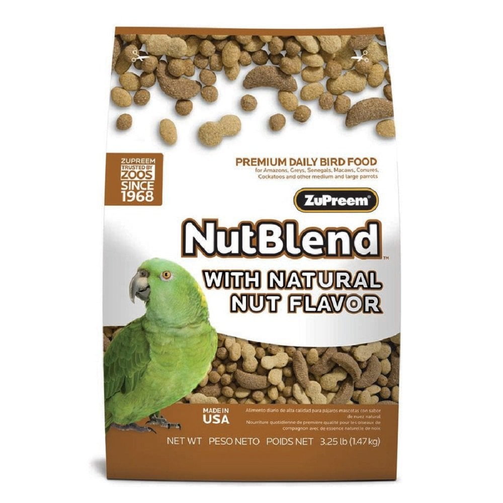 ZuPreem NutBlend Nut Flavor Pelleted Bird Food for Parrots and Conures ...