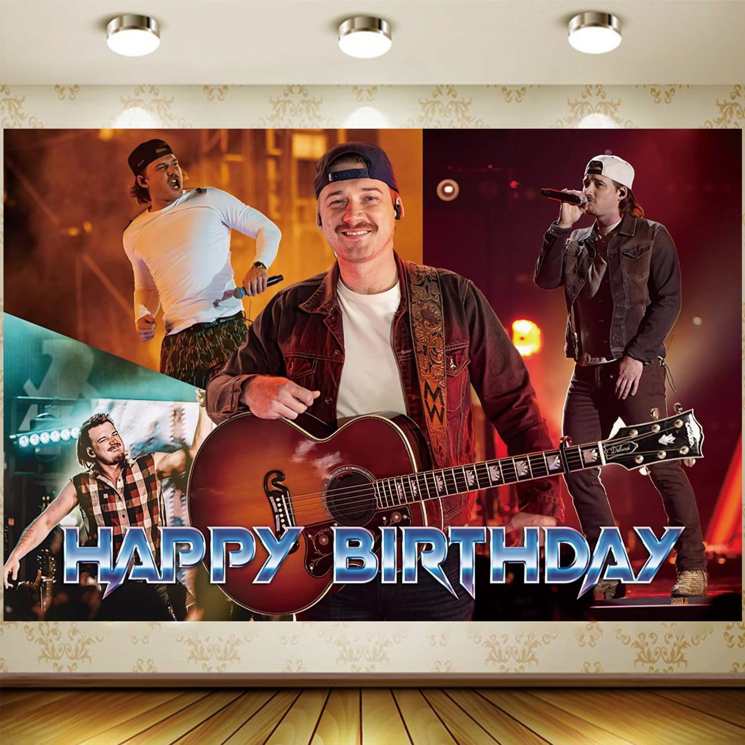 ZuRdox Western Singer Backdrop Music Theme Birthday Party Decorations ...