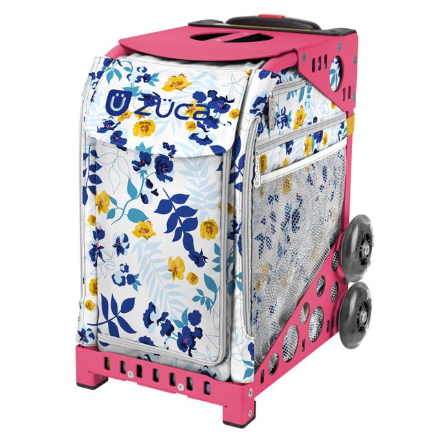 Zuca 18" Boho Floral Sport Luggage Suitcase with Flashing Wheels (Pink ...