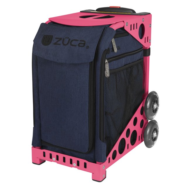 Zuca 18" Sport Bag - Cobalt with Flashing Wheels (Pink Frame) - Walmart.com