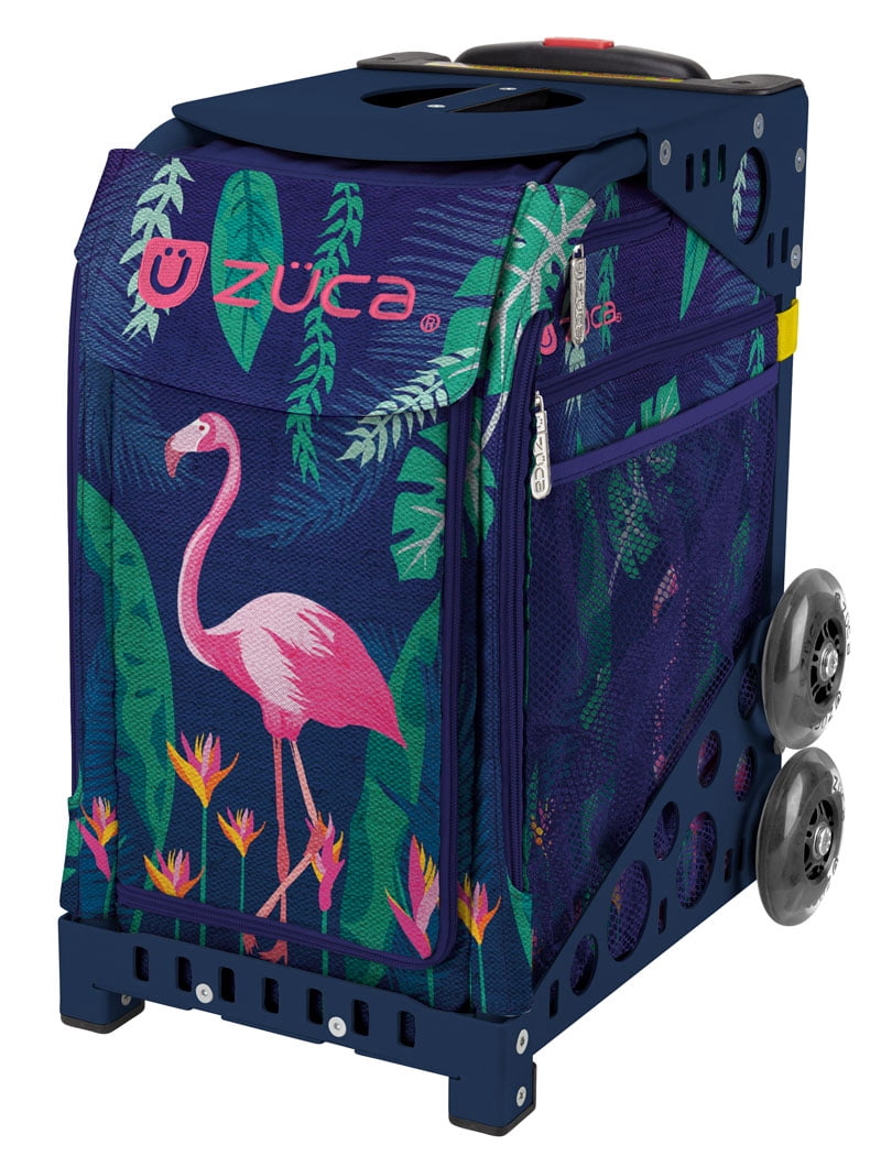 Zuca 18" Sport Bag - Flamingo with Non-Flashing Wheels (Black Non ...