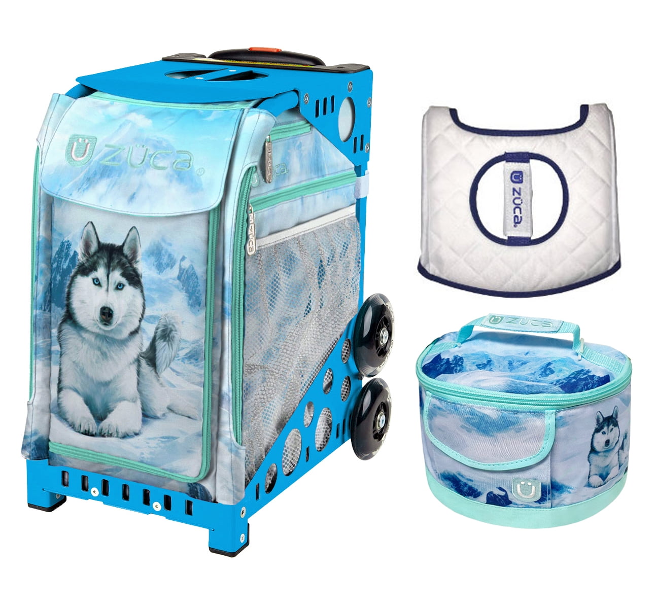 Zuca 18" Sport Bag - Husky with Husky Lunchbox and White Seat Cover ...