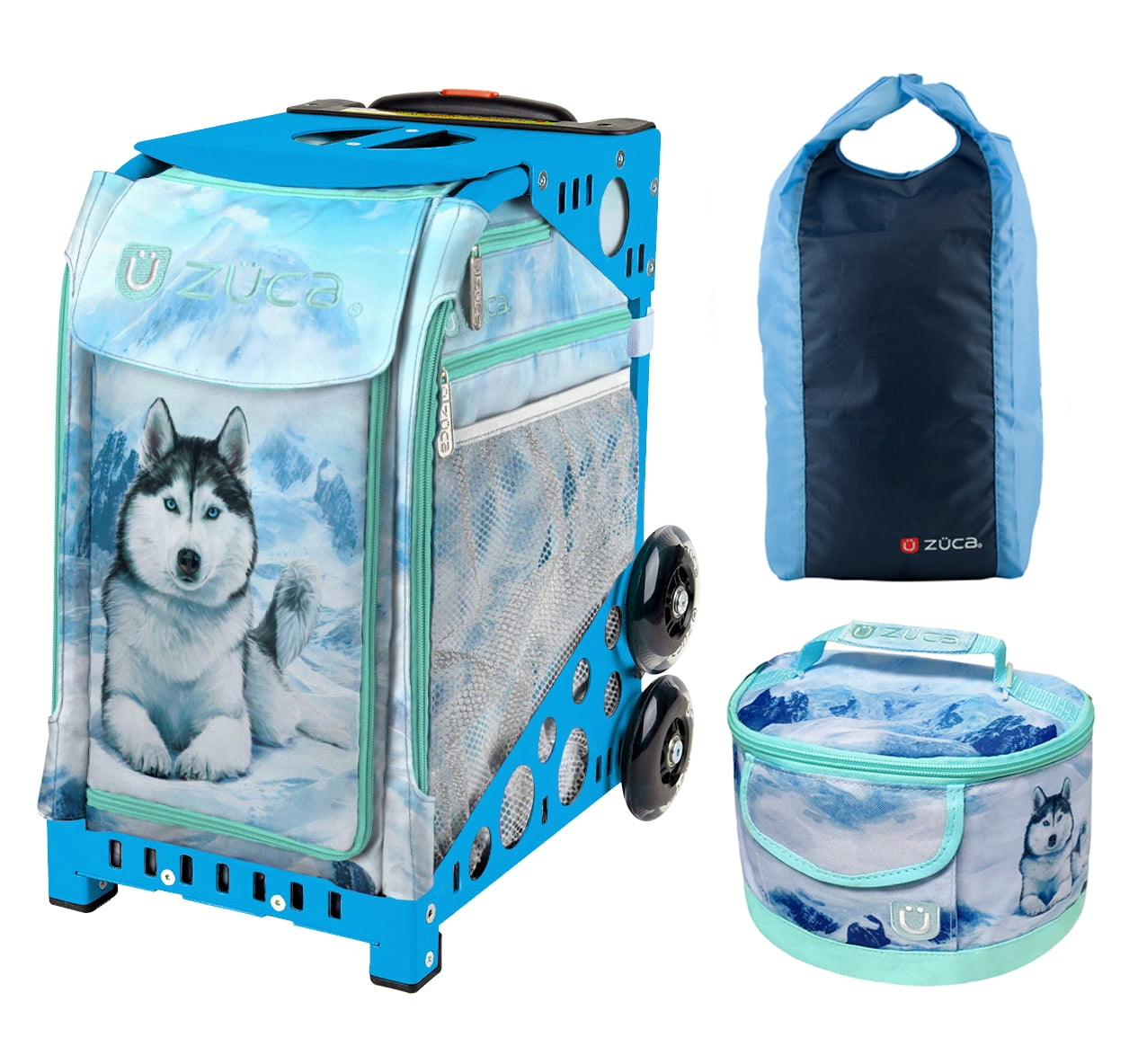 Zuca 18" Sport Bag - Husky with Lunchbox and Stuff Sack (Blue Frame ...