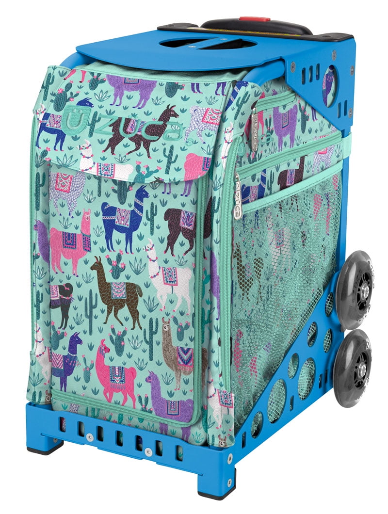 Zuca 18" Sport Bag - Llama Rama with Flashing Wheels (Blue Frame ...