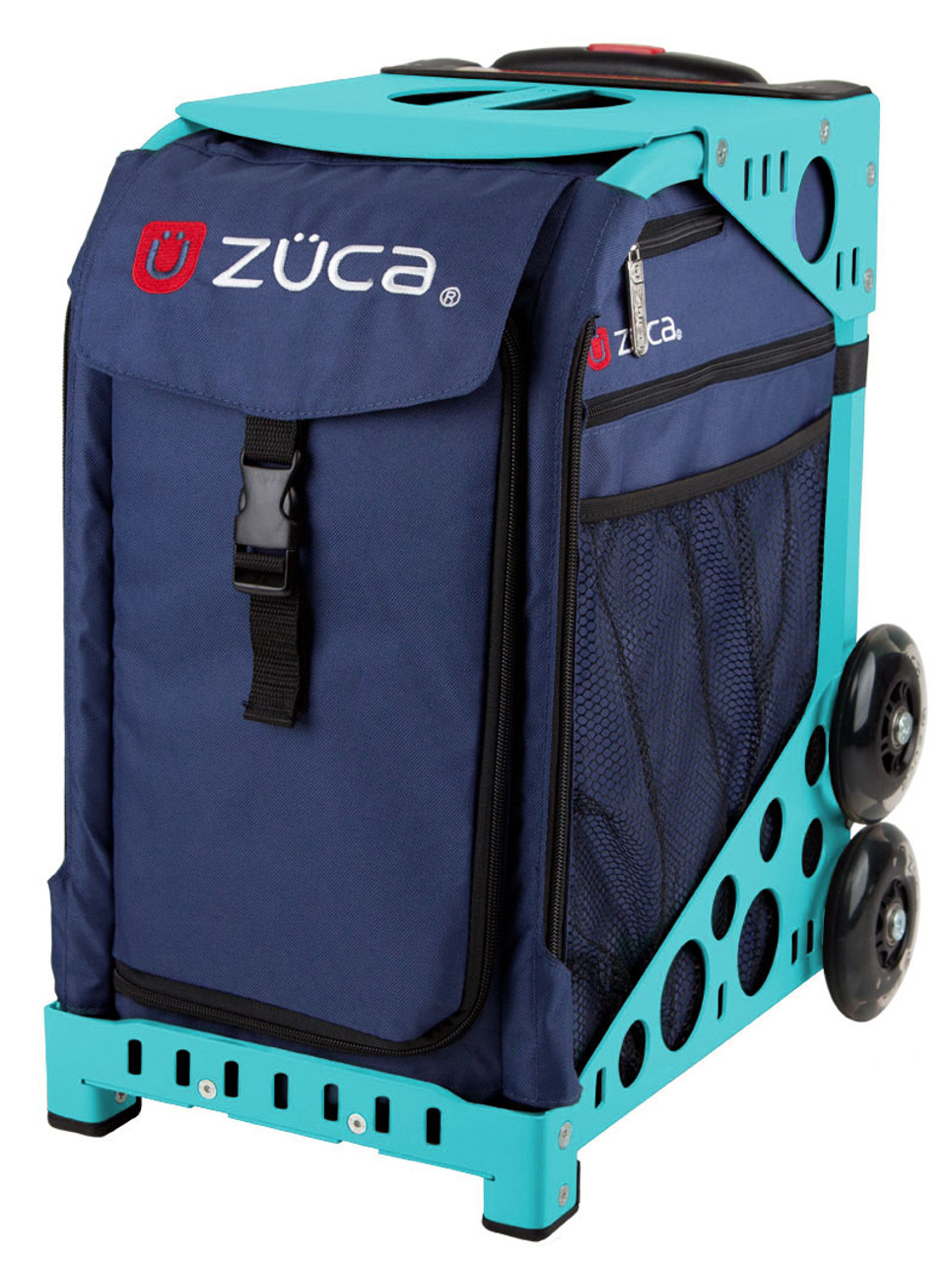 Zuca 18" Sport Bag - Midnight with Flashing Frame (Turquoise Frame ...