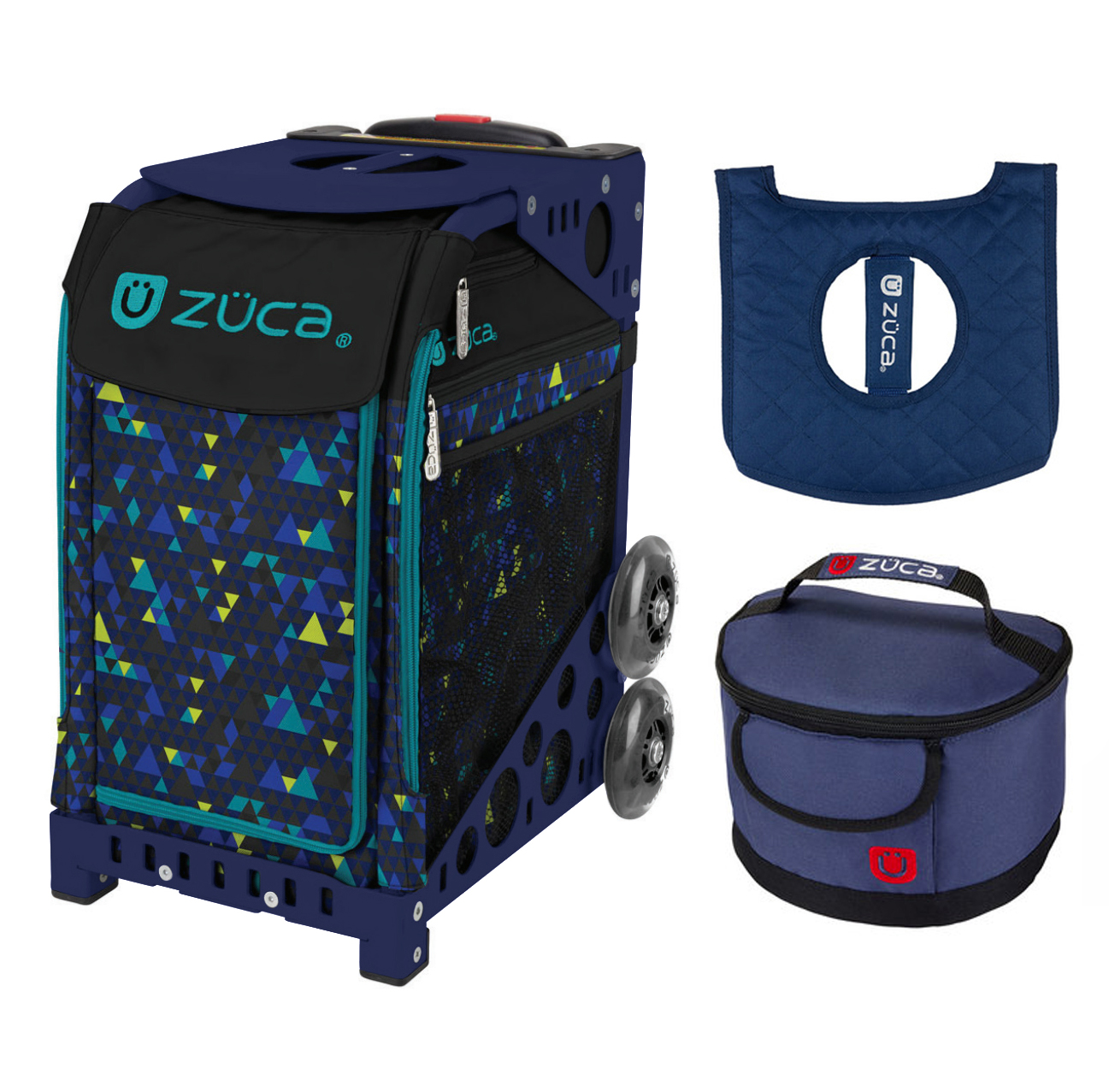 Zuca 18" Sport Bag - Nexus with Midnight Lunchbox and Seat Cover (Navy ...