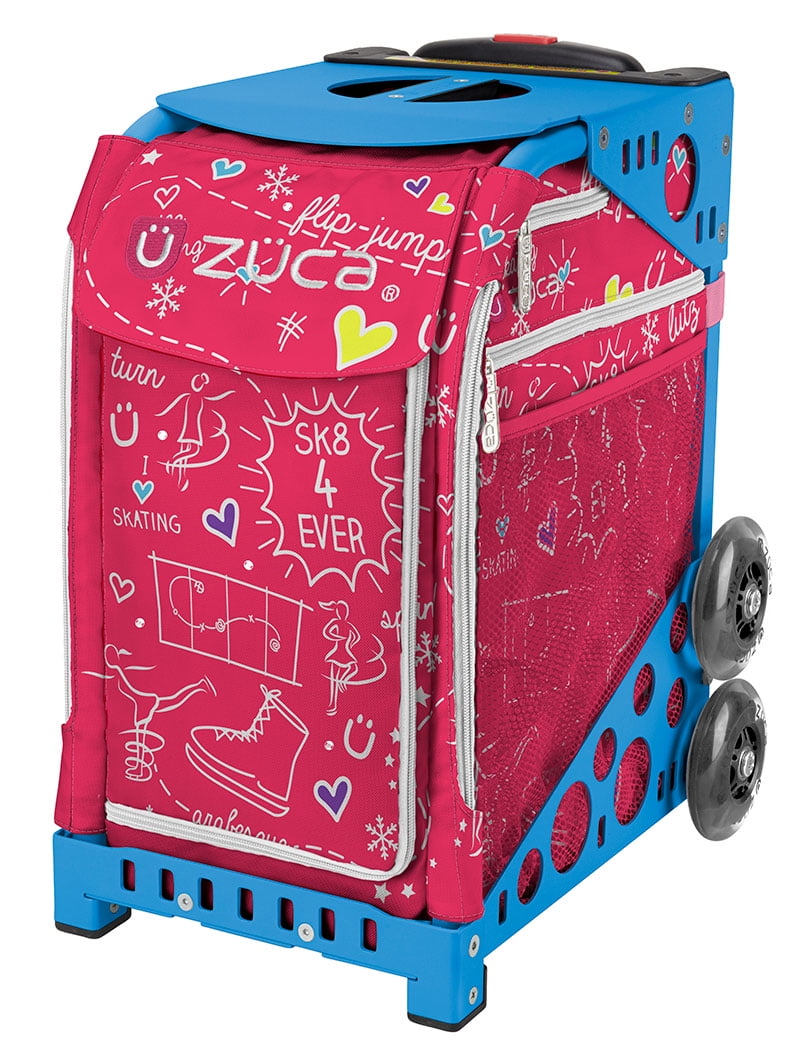 Zuca 18" Sport Bag - Pink SK8 with Flashing Wheels (Blue Frame ...