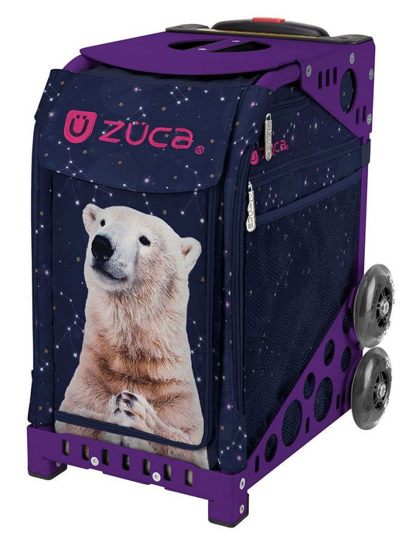 Zuca 18" Sport Bag - Polar Bear with Flashing Wheels (Purple Frame ...