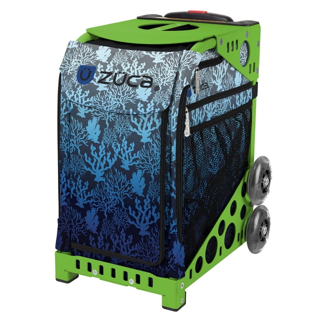 Zuca 18" Sport Bag - Reef with Flashing Wheels (Green Frame) - Walmart.com