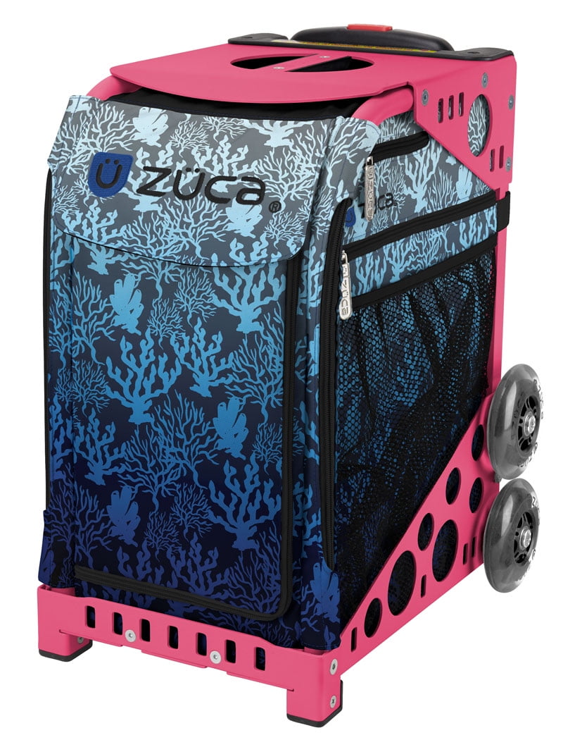 Zuca 18" Sport Bag - Reef with Flashing Wheels (Pink Frame) - Walmart.com